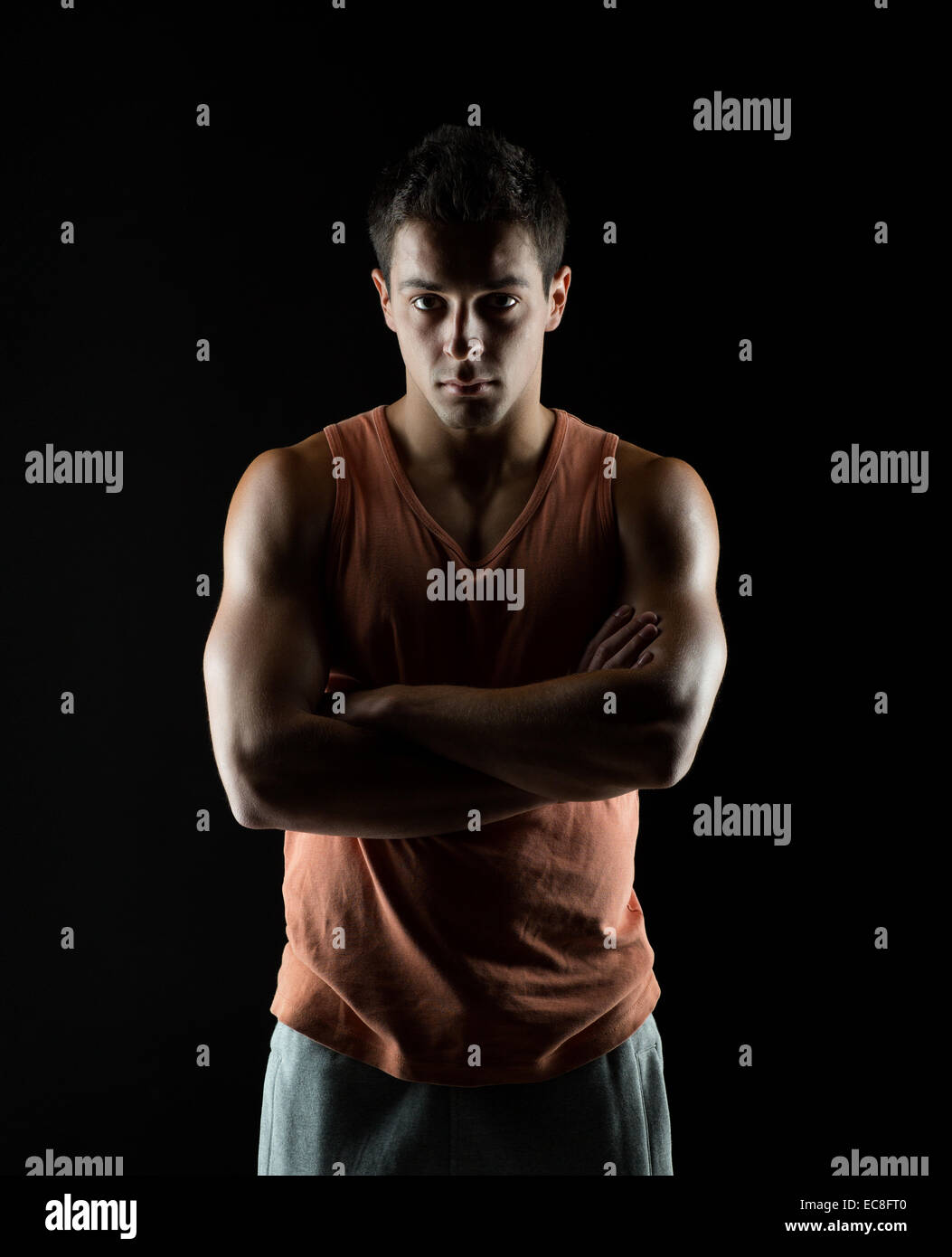 Male bodybuilder in gym hi-res stock photography and images - Alamy