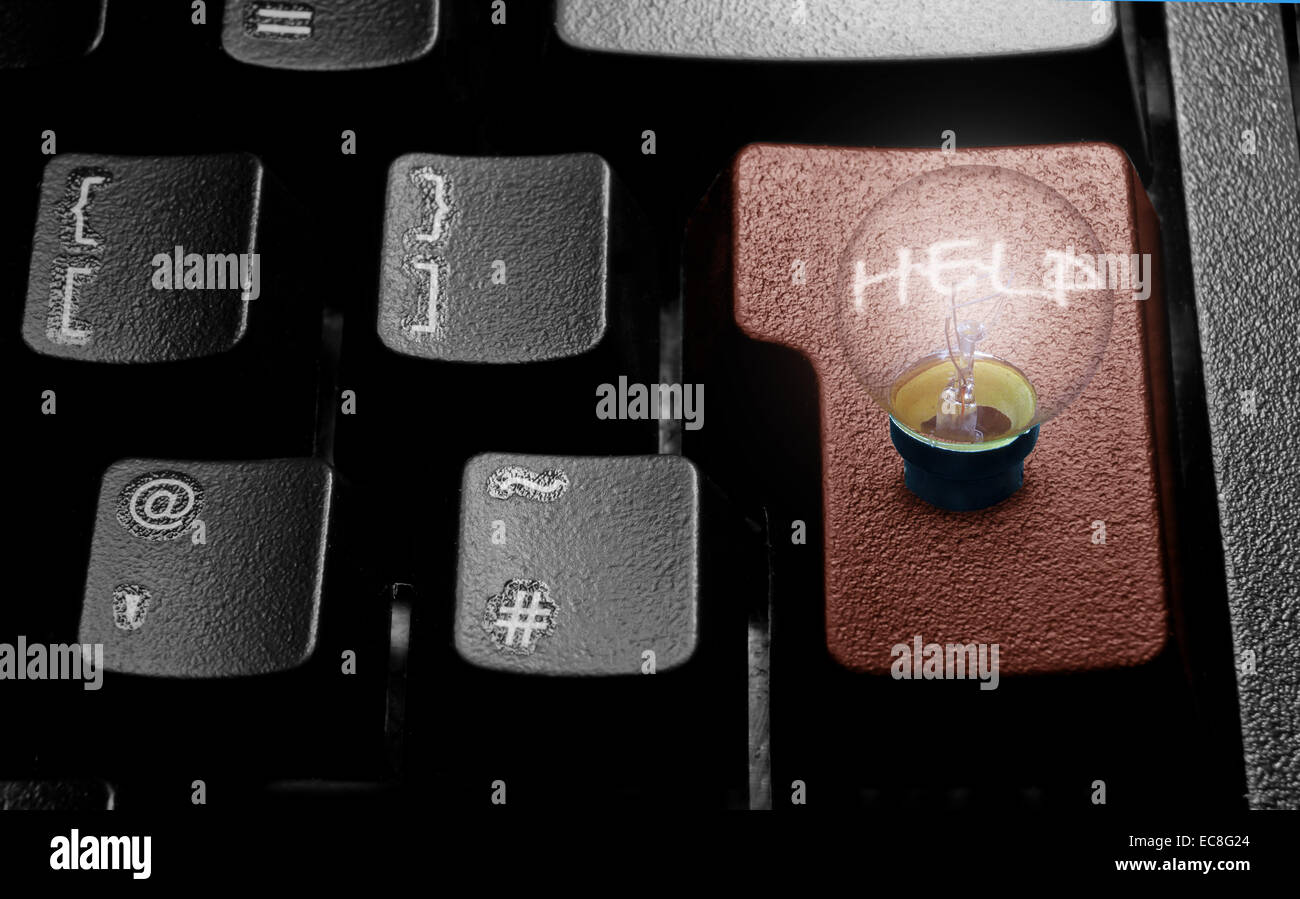 Help enter key Stock Photo - Alamy
