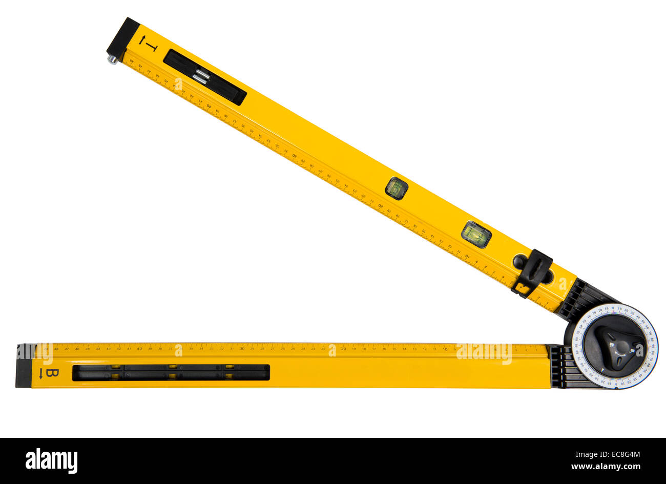 t-square isolate on the white background Stock Photo - Alamy