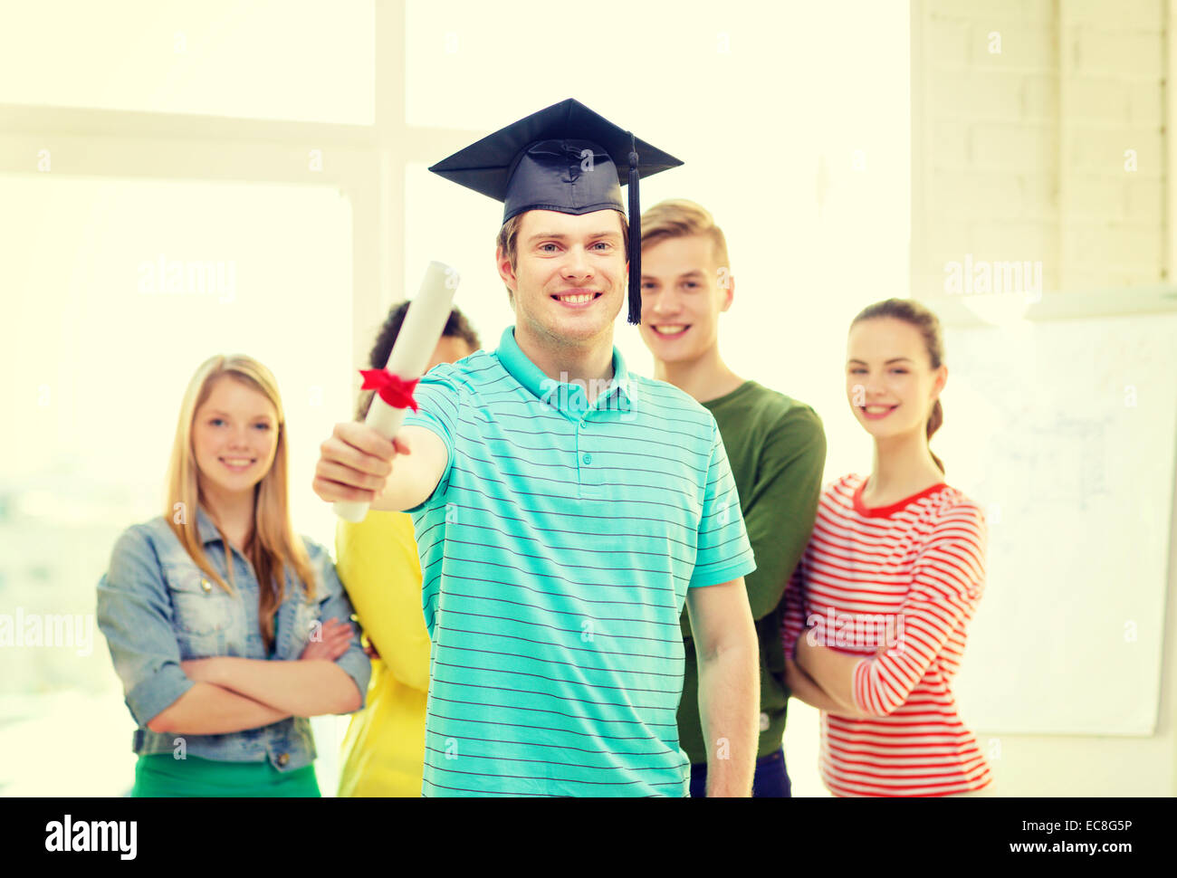 Male graduating student hi-res stock photography and images - Alamy
