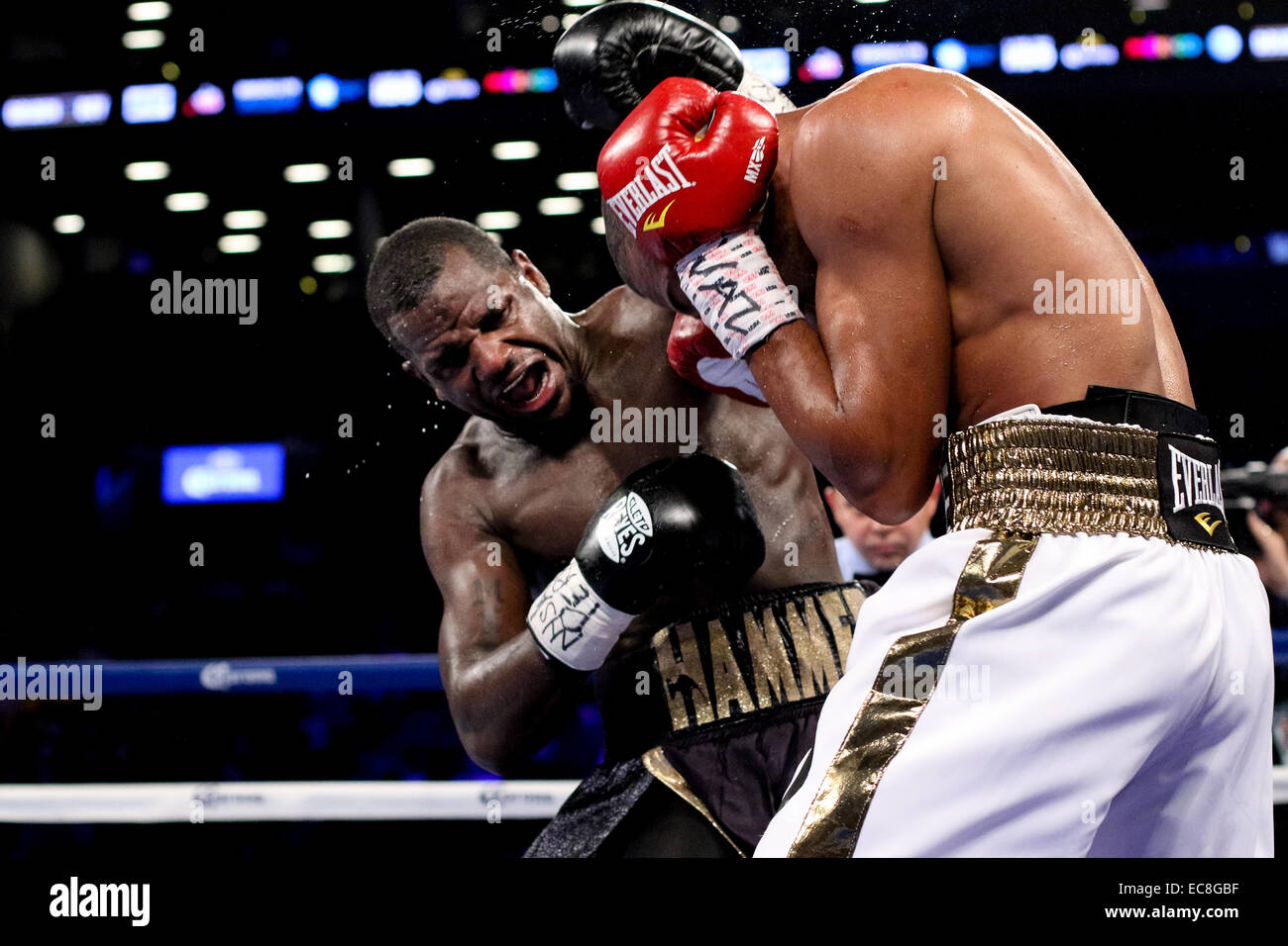 Brooklyn, New York, USA. 6th Dec, 2014. THOMAS DULORME (white & gold ...