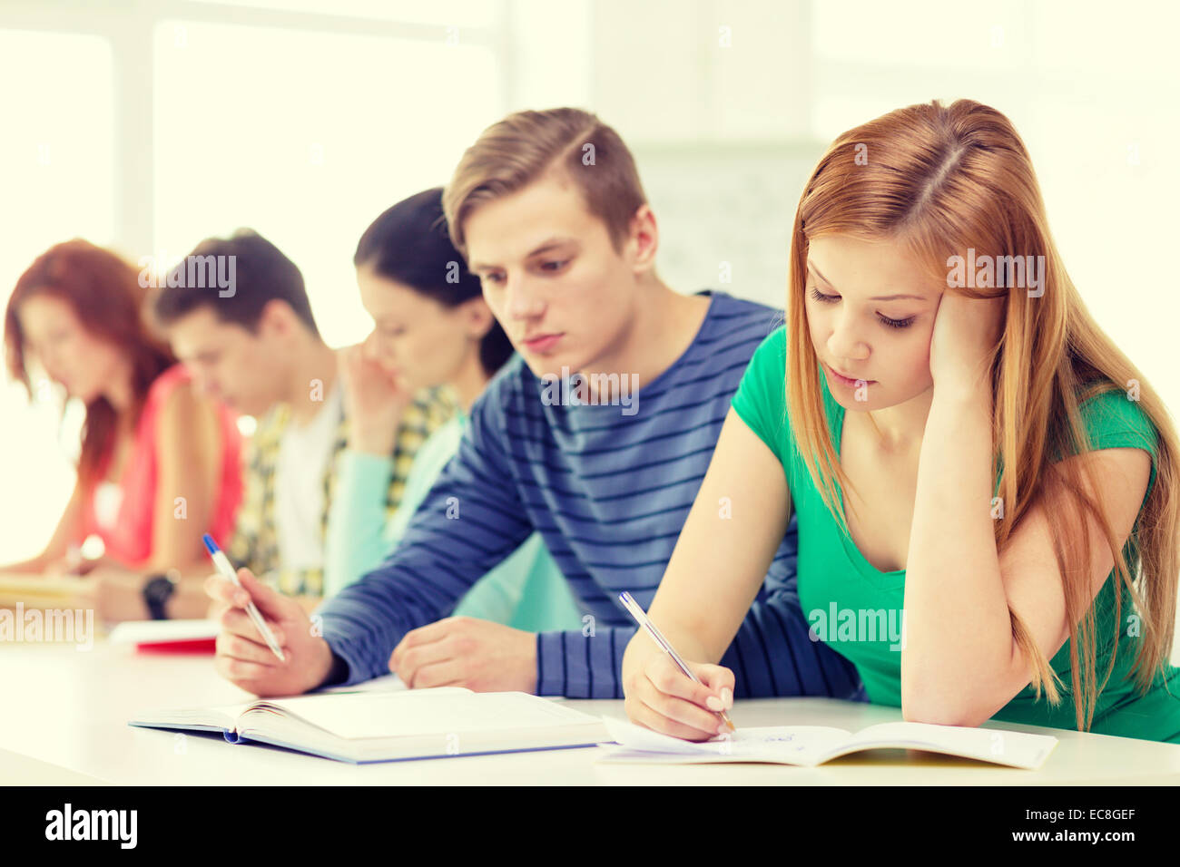 College students books stress hi-res stock photography and images - Alamy