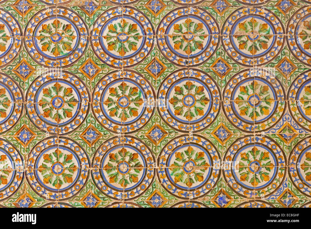 Ceramic tiled courtyard hi-res stock photography and images - Alamy