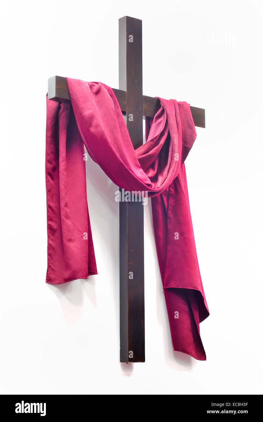 Red religious cross on Cut Out Stock Images & Pictures - Alamy