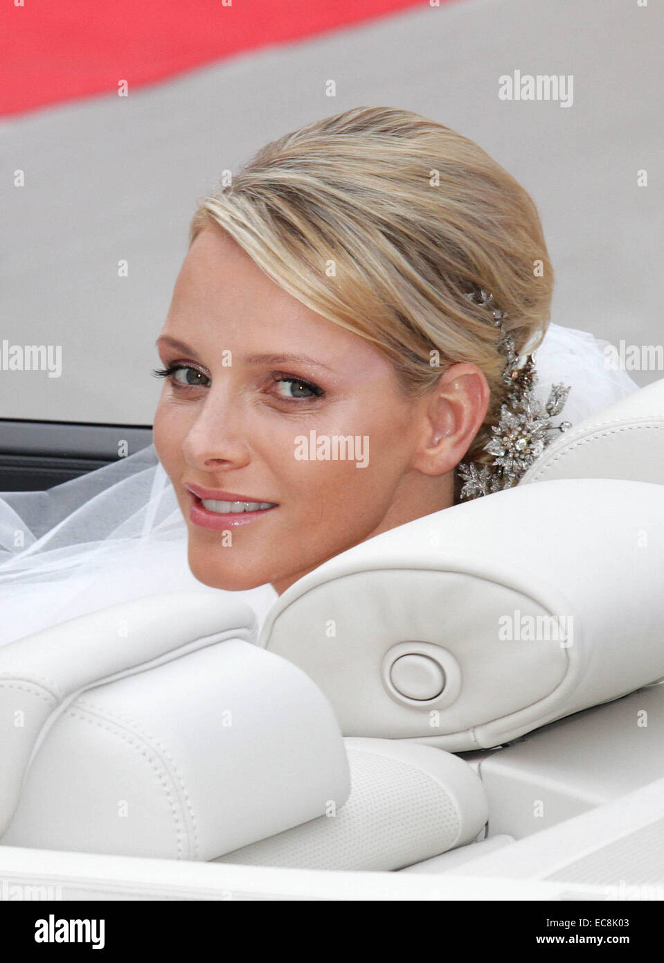 Princess charlene of monaco wedding hi-res stock photography and images ...