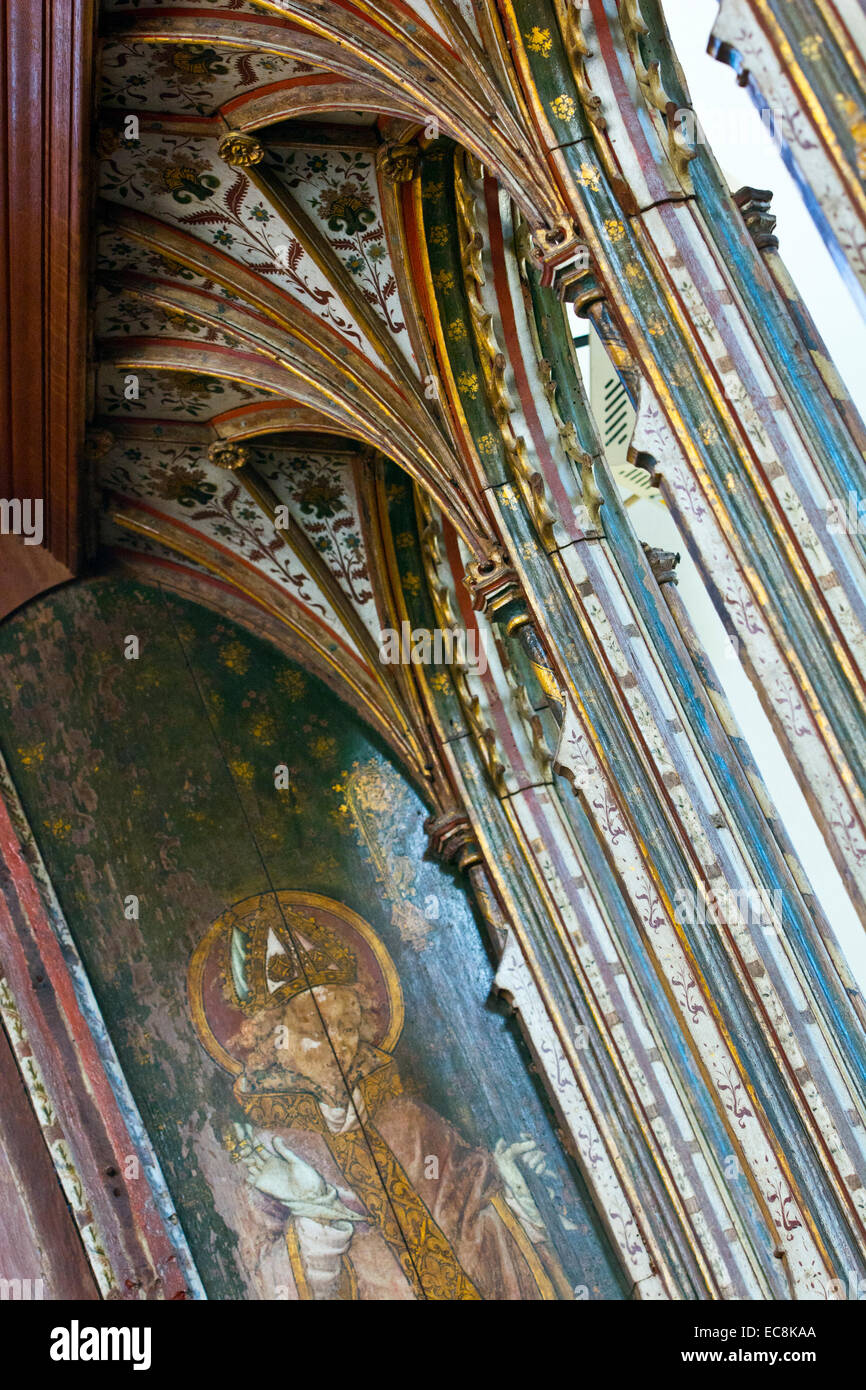 Rood screen Ranworth church Stock Photo - Alamy