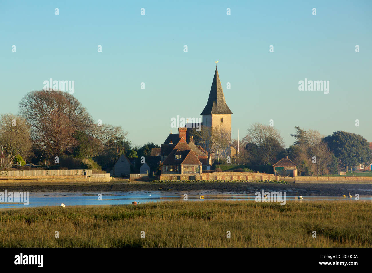 Bosham Church. Holy Trinity church in the picturesque village. View ...