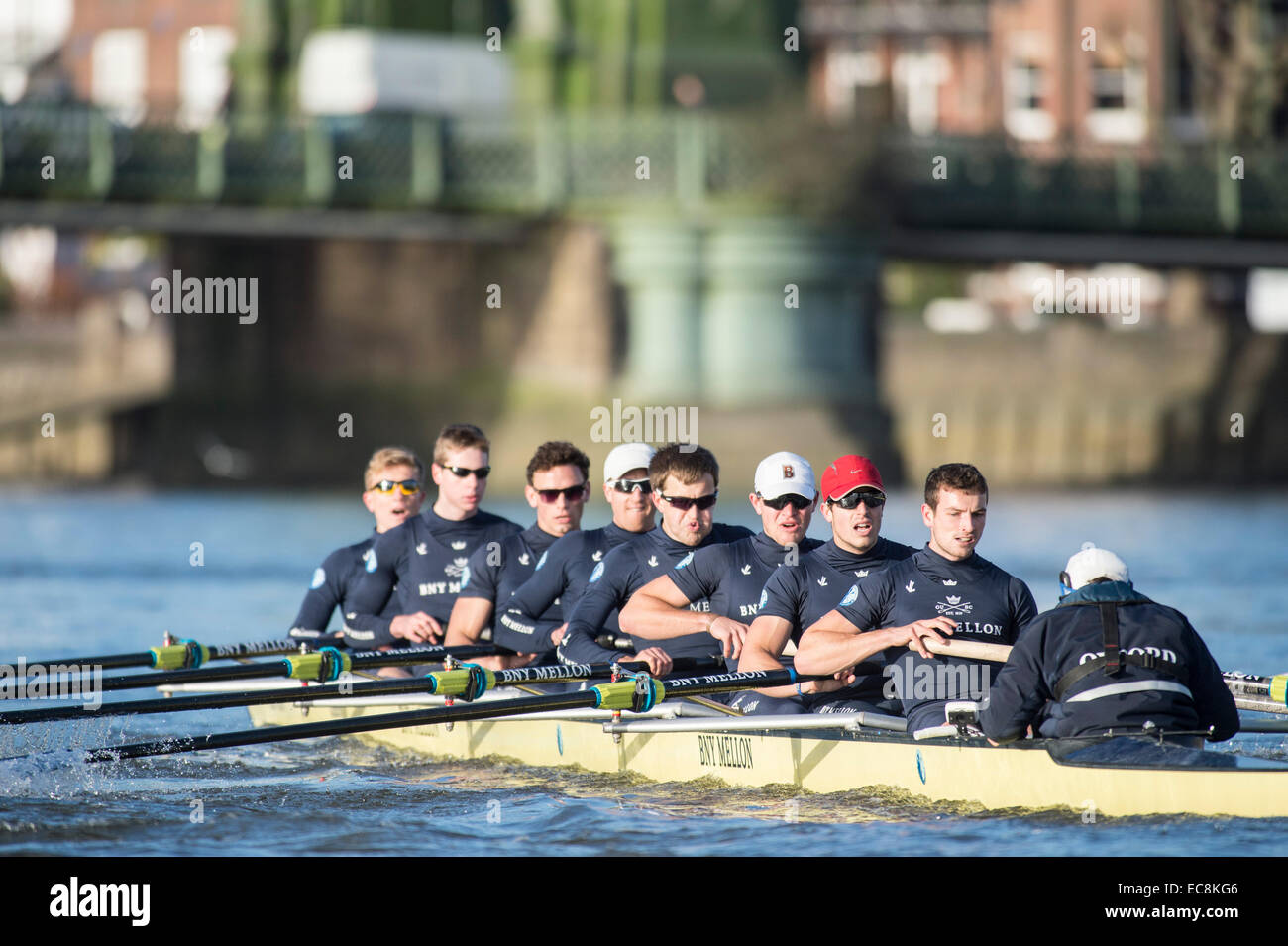River Thames, London, UK. 10th December, 2014. Oxford University Boat ...