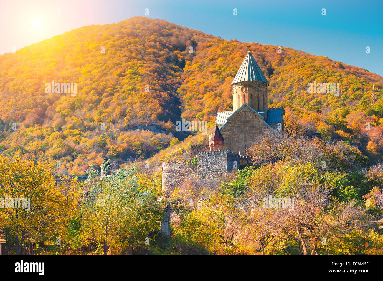 Ancient Fortress Anauri in Georgia country Stock Photo - Alamy