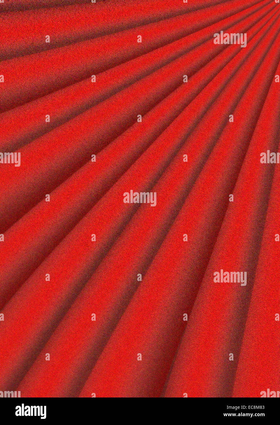 Wavy red bright background with volume red rays Stock Photo - Alamy