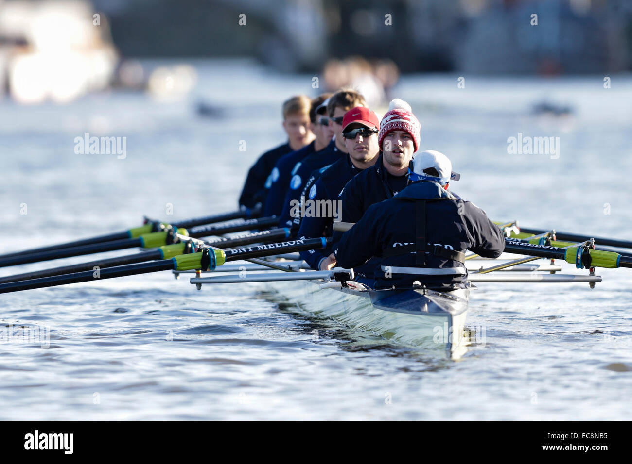 London, UK. 10th Dec, 2014. The Boat Race Trial VIIIs. Oxford ...