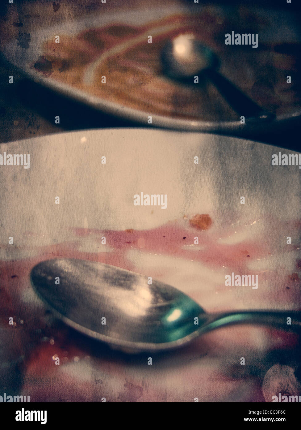 Two finished dishes Stock Photo - Alamy