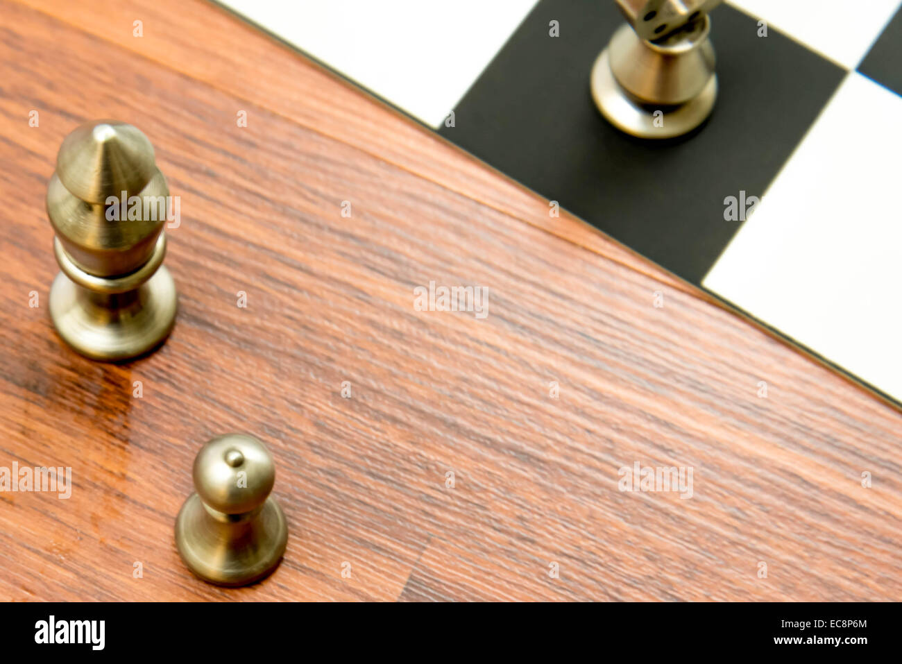 Classic chess game - captured pieces on side of the chessboard Stock ...