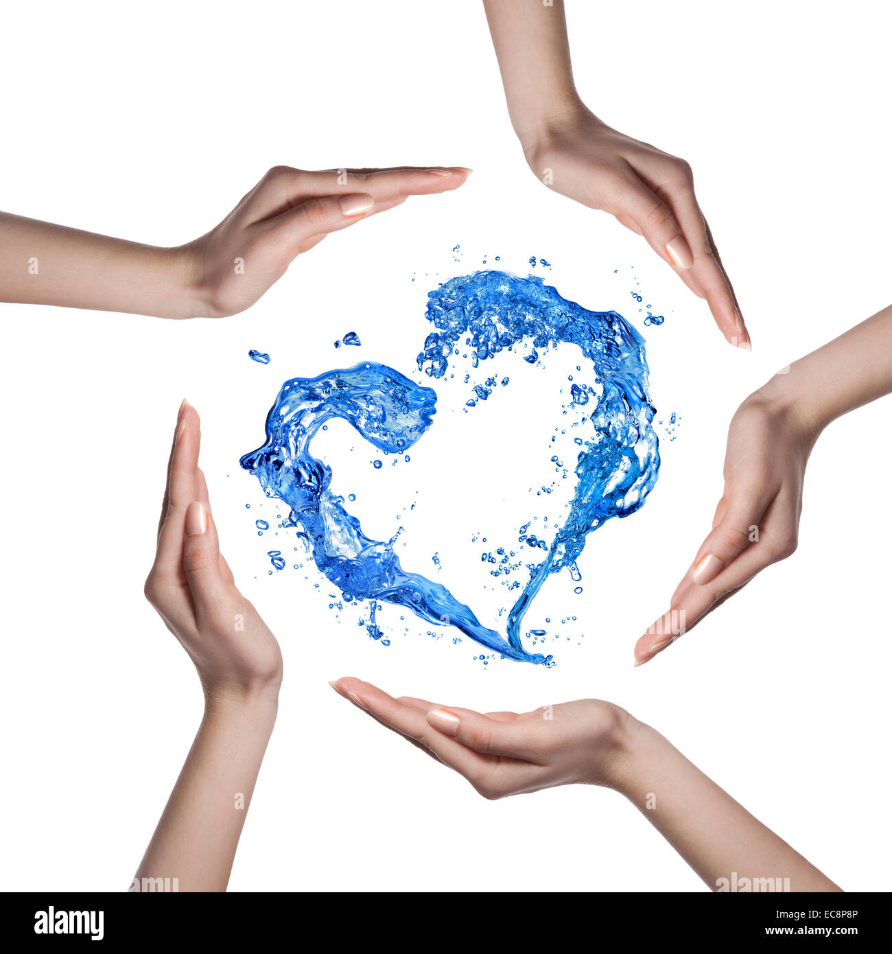 Clean water falling from Cut Out Stock Images & Pictures - Alamy