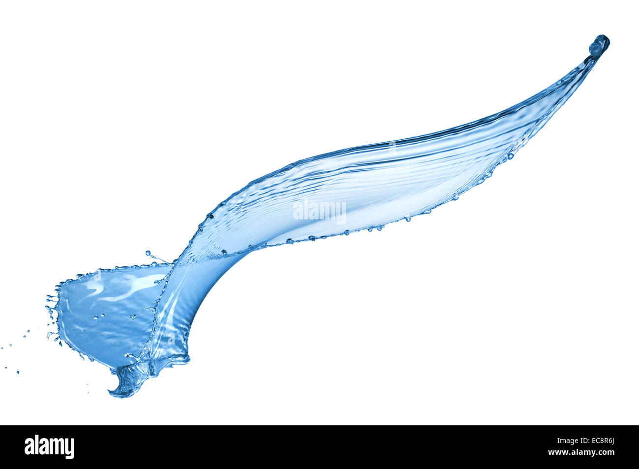 water splash isolated on white Stock Photo - Alamy