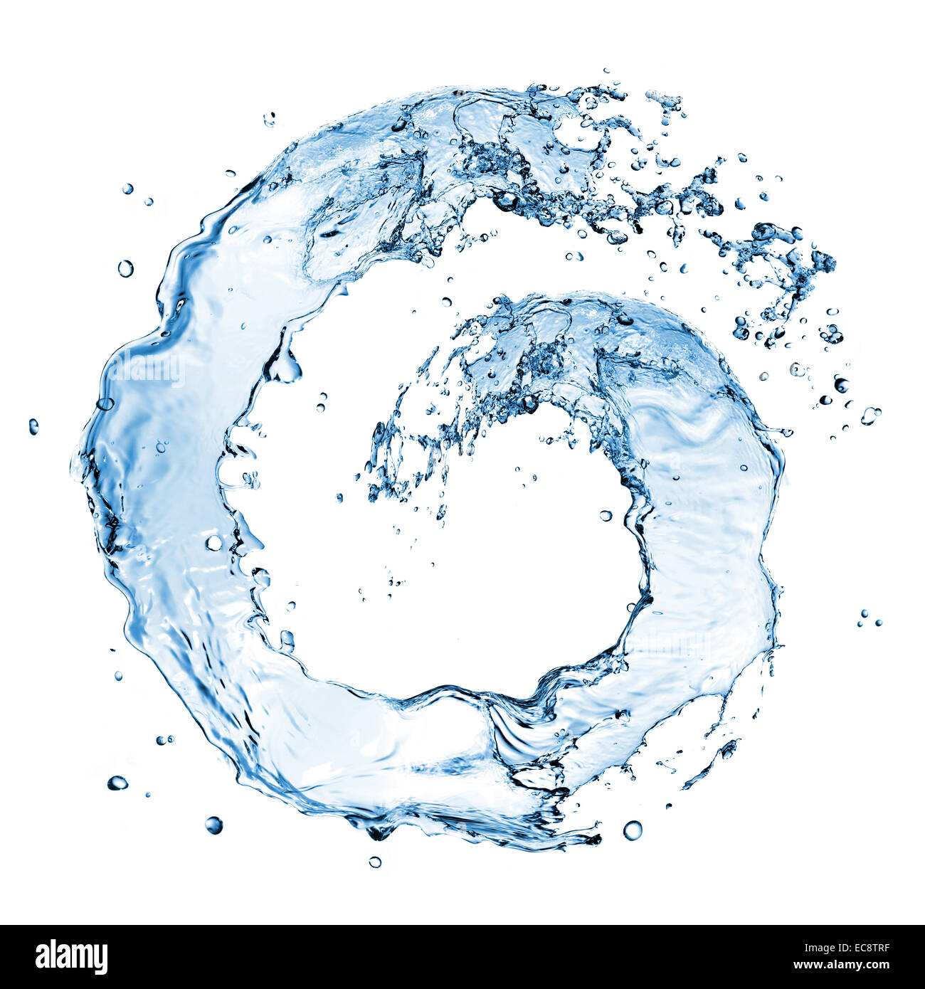 Round water splash isolated on hi-res stock photography and images - Alamy