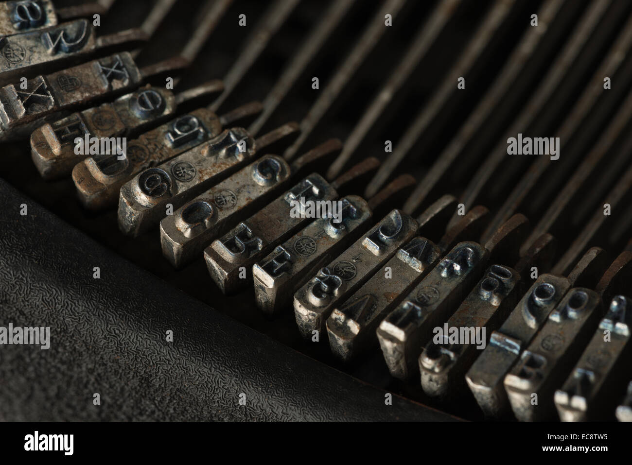Antique typewriter traditional typebars hi-res stock photography and ...