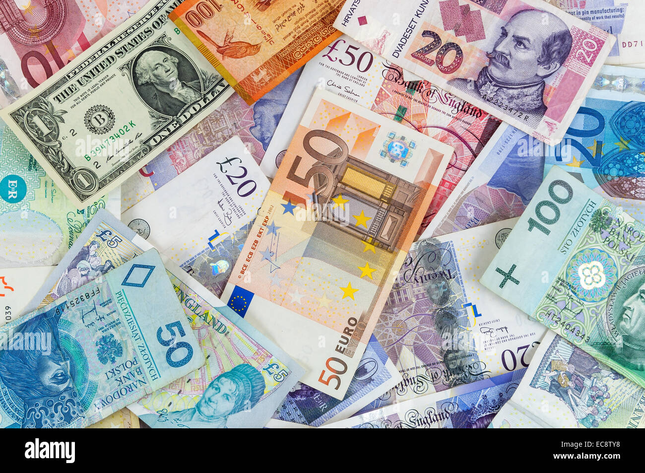 Background made of different currencies banknotes - pile of money Stock ...
