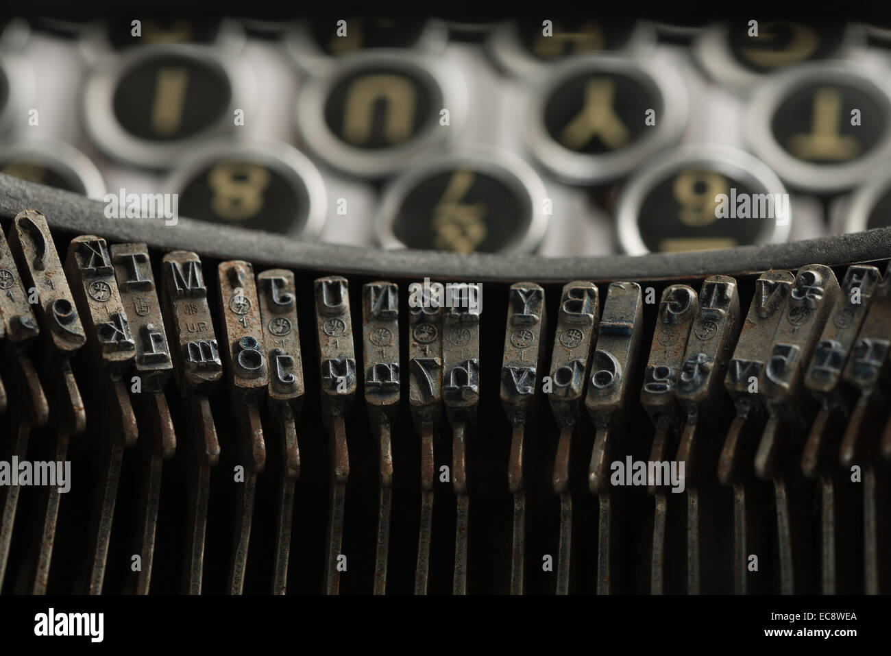 Antique typewriter traditional typebars hi-res stock photography and ...