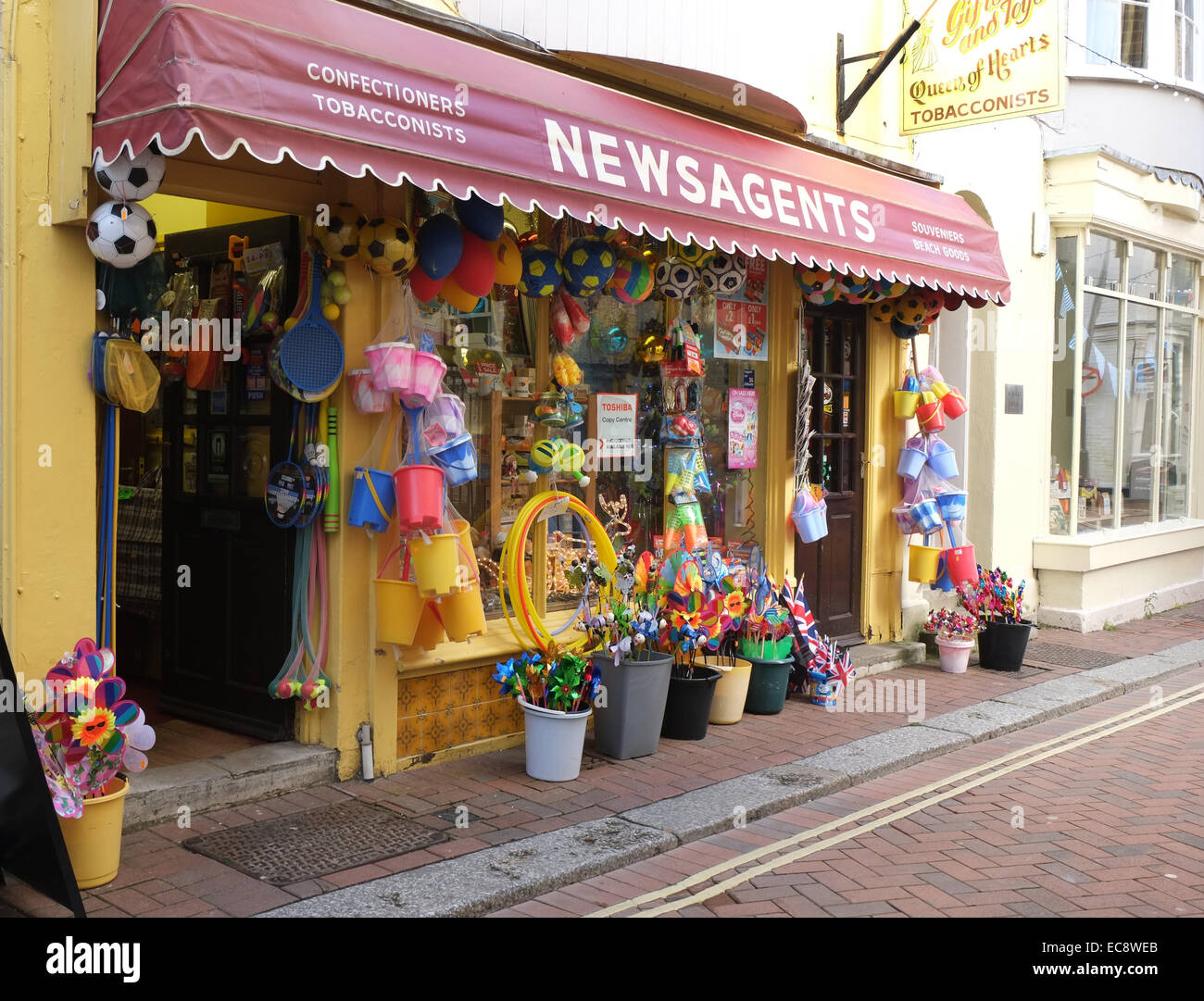 Small shops and business's in the coastal town of Weymouth in Dorest ...