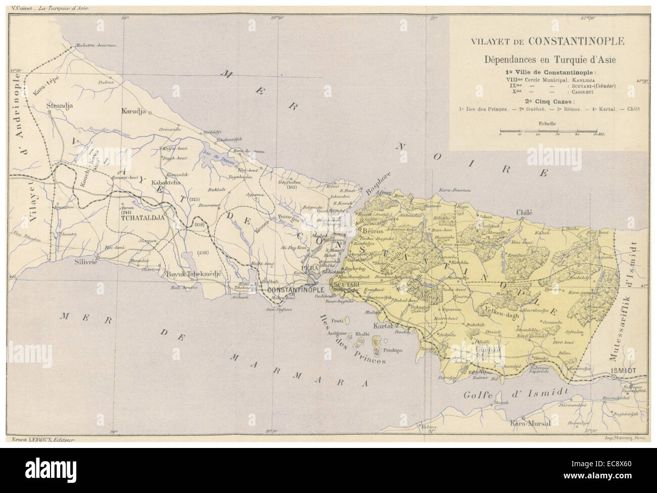 Cuinet's 1895 work details the Vilayet of Istanbul, the administrative ...