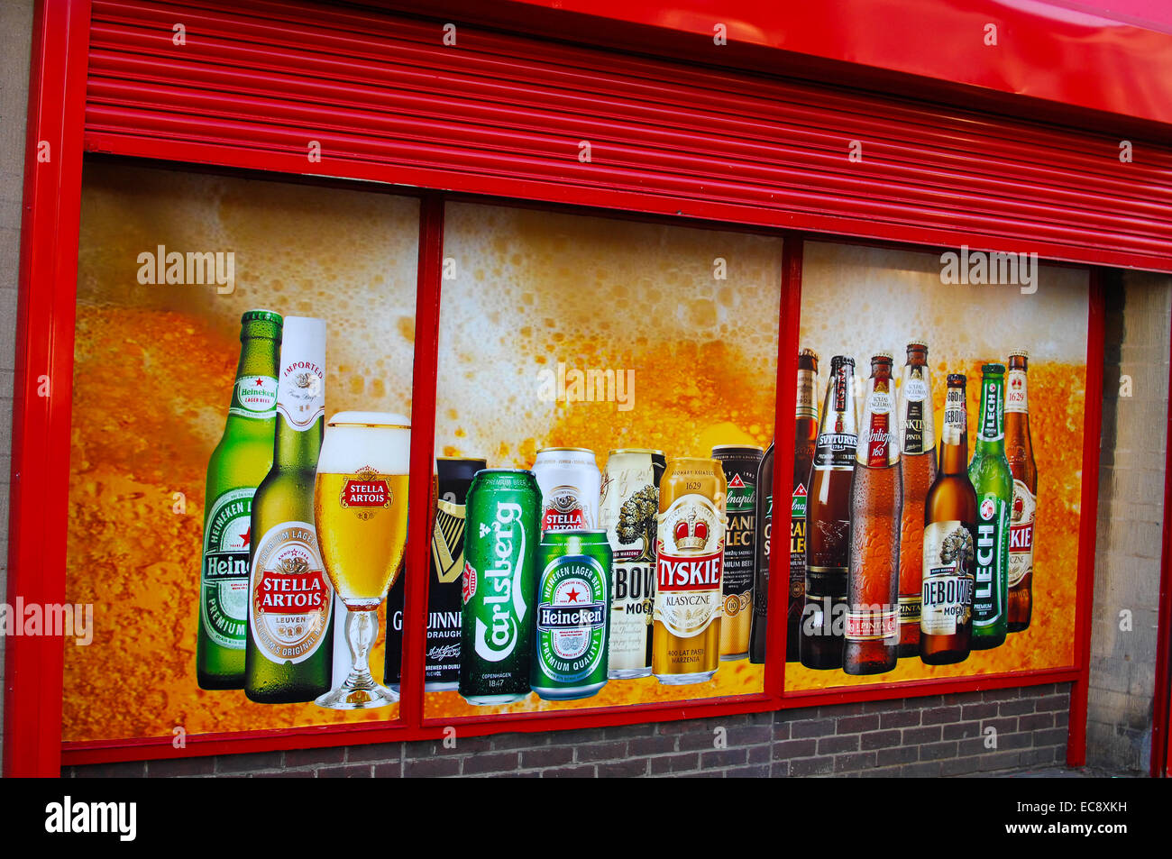 Beer beers supermarket Stock Photo - Alamy