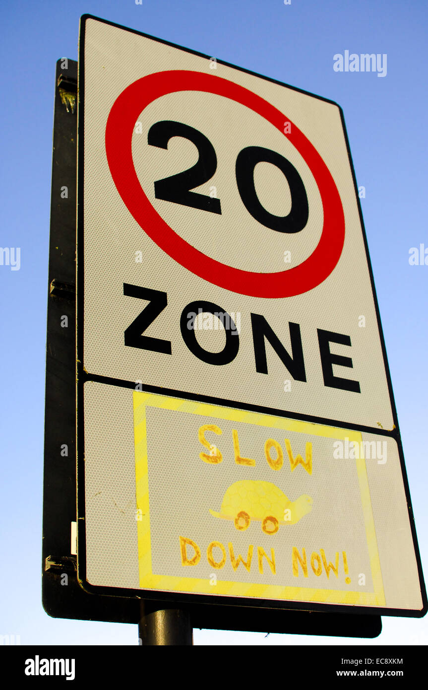 Slow speed 20 mph sign slow down sign Stock Photo - Alamy Slow speed 20 mph sign slow down sign Stock Photo - Alamy