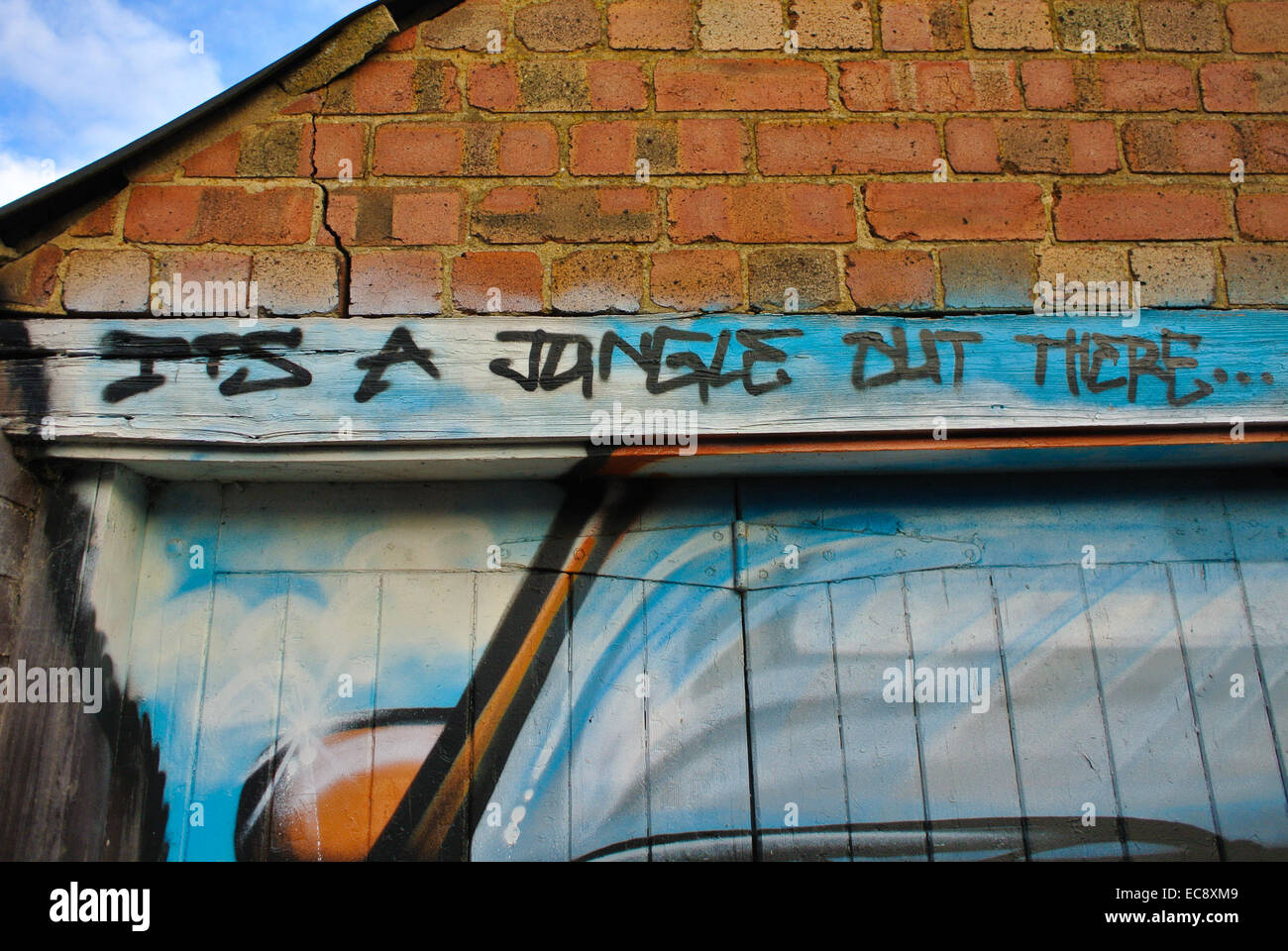 Its a jungle out there sign Stock Photo - Alamy