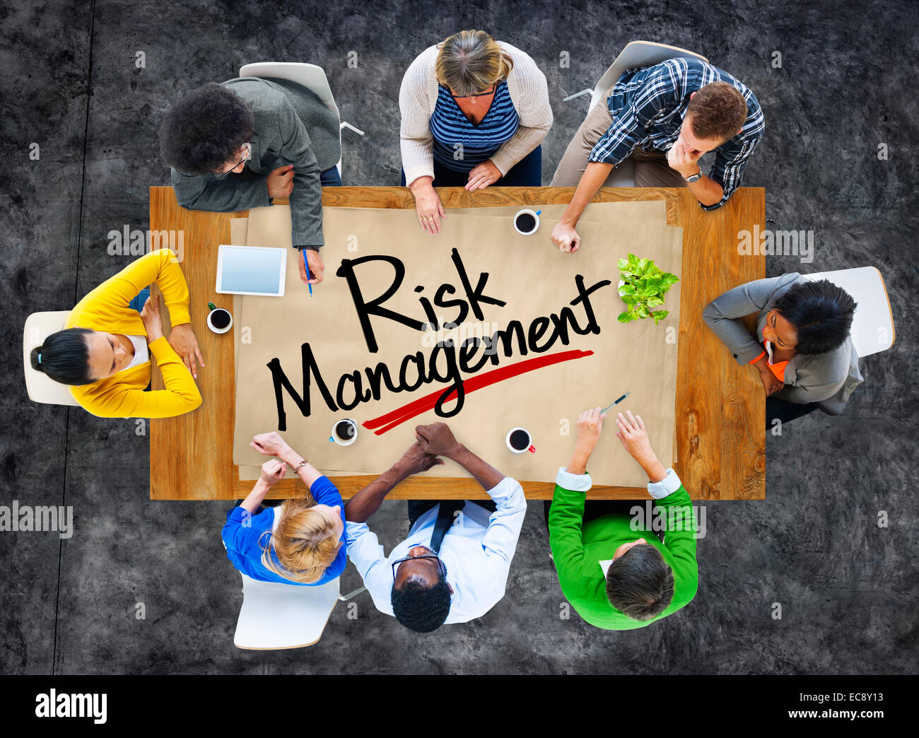 People in a Meeting and Risk Management Concepts Stock Photo - Alamy