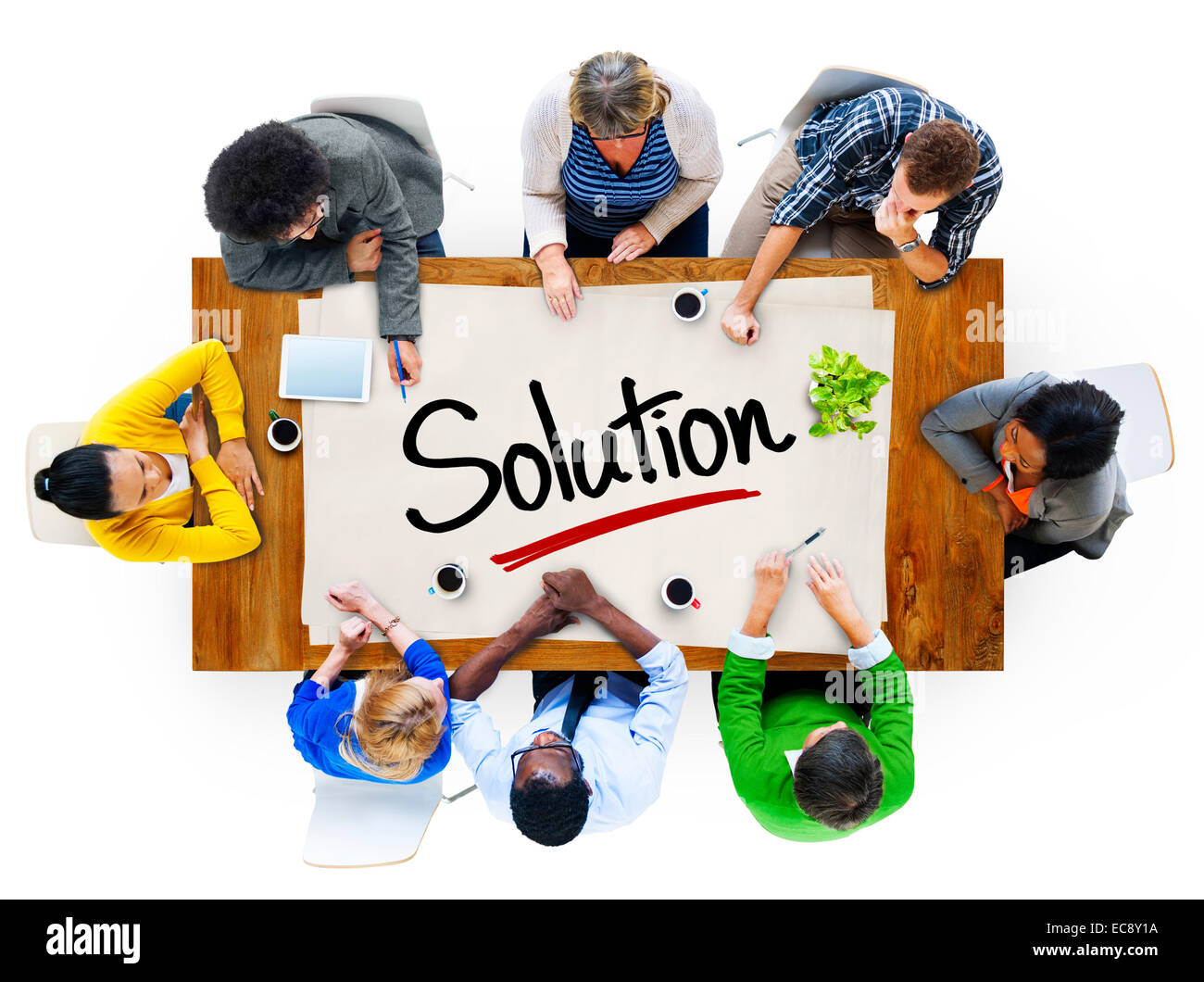 Solution cooperation Cut Out Stock Images & Pictures - Alamy