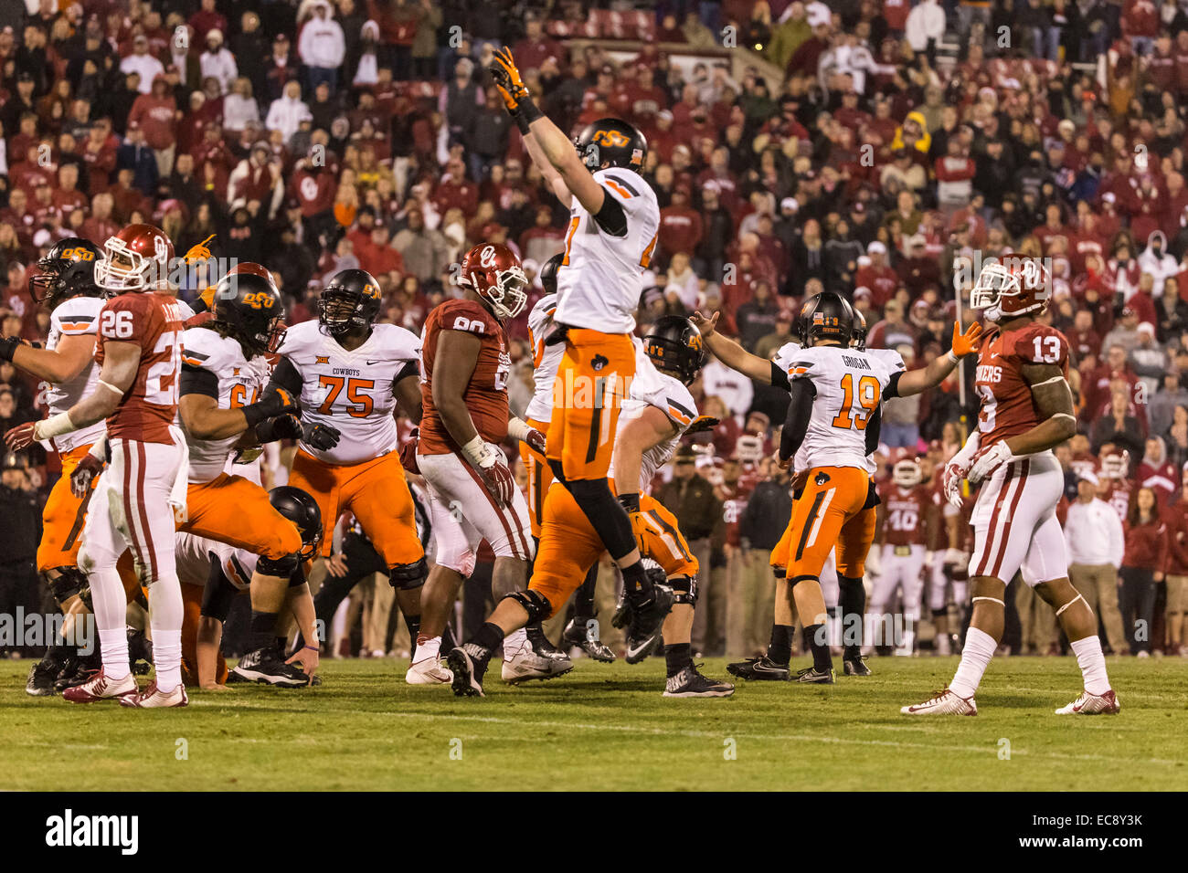 December 6, 2104: Oklahoma State Cowboys tight end Blake Jarwin (47 ...