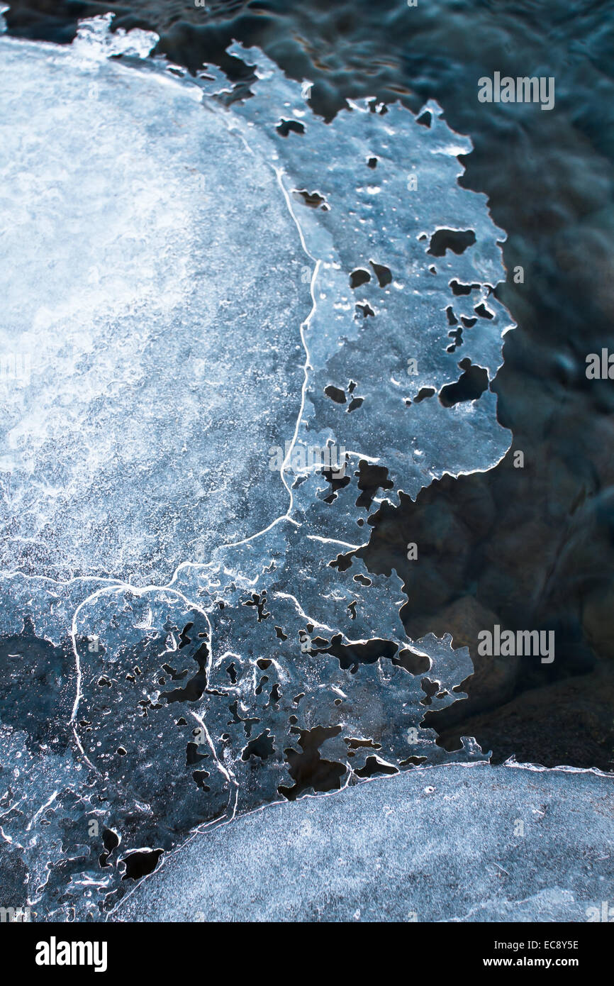 Ice Islands with Delicate Edges, New Zealand Stock Photo - Alamy