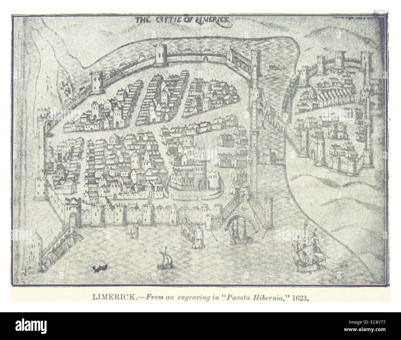 This image from Dowd (1890) showcases a historical view of Limerick ...