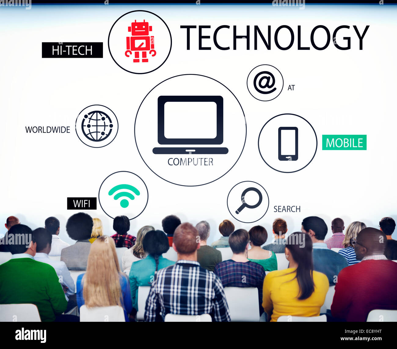 Diverse People in a Seminar About Technology Stock Photo - Alamy
