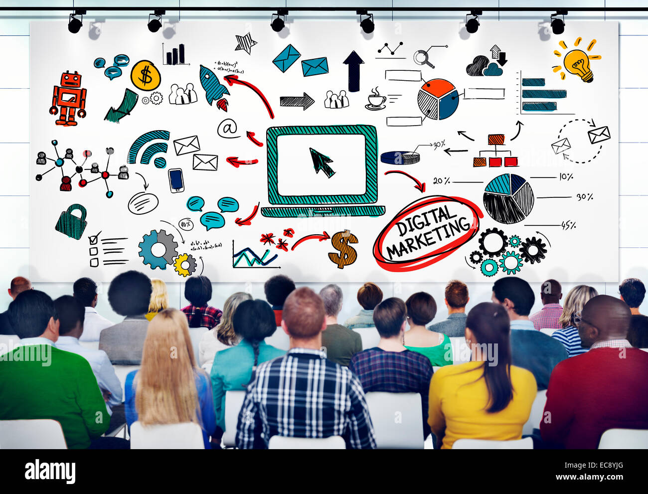 Digital marketing employee hi-res stock photography and images - Alamy