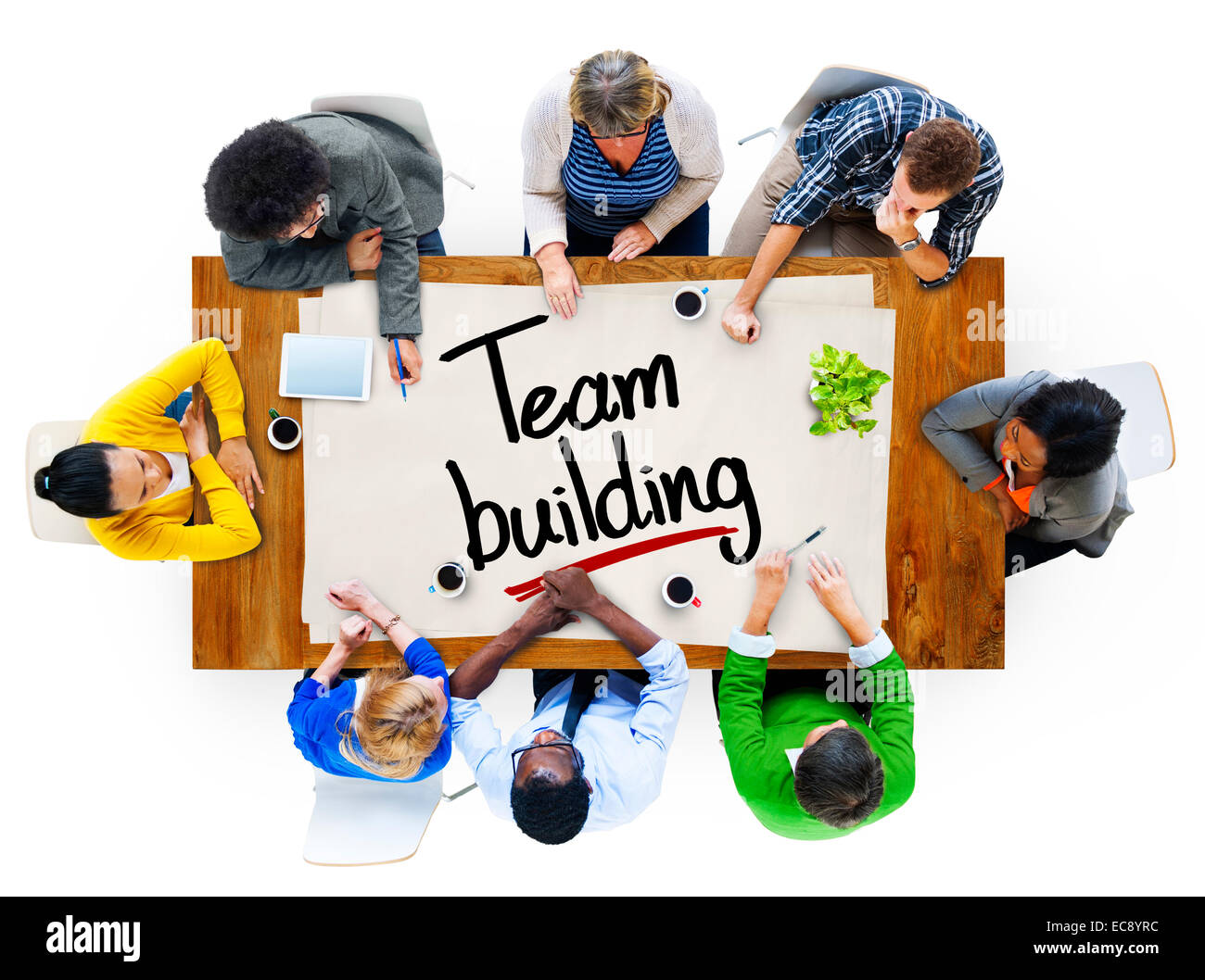 People in a Meeting and Team Building Concepts Stock Photo - Alamy
