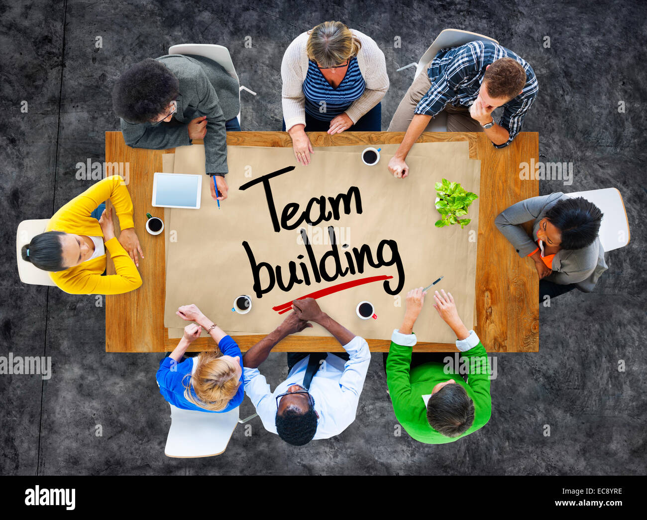 Multi ethnic management team meeting hi-res stock photography and ...