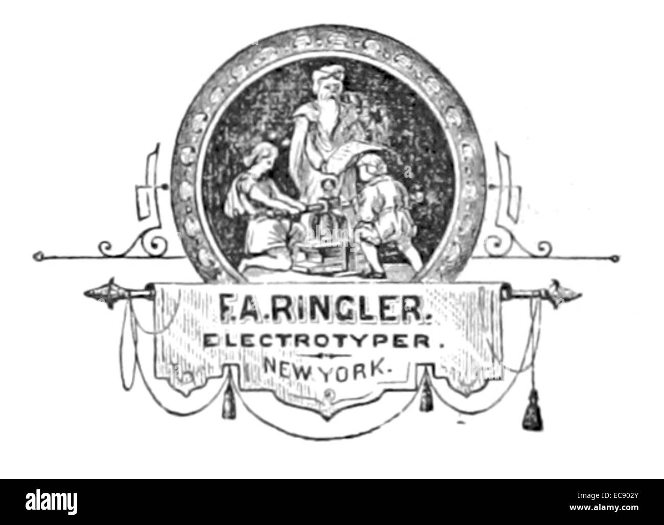 An illustration from the F.A. Ringler Electrotyper catalog, showcasing ...