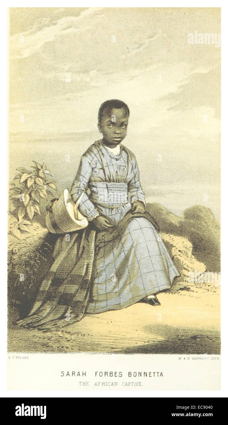 An 1851 illustration of Sarah Forbes Bonetta, the African princess and ...