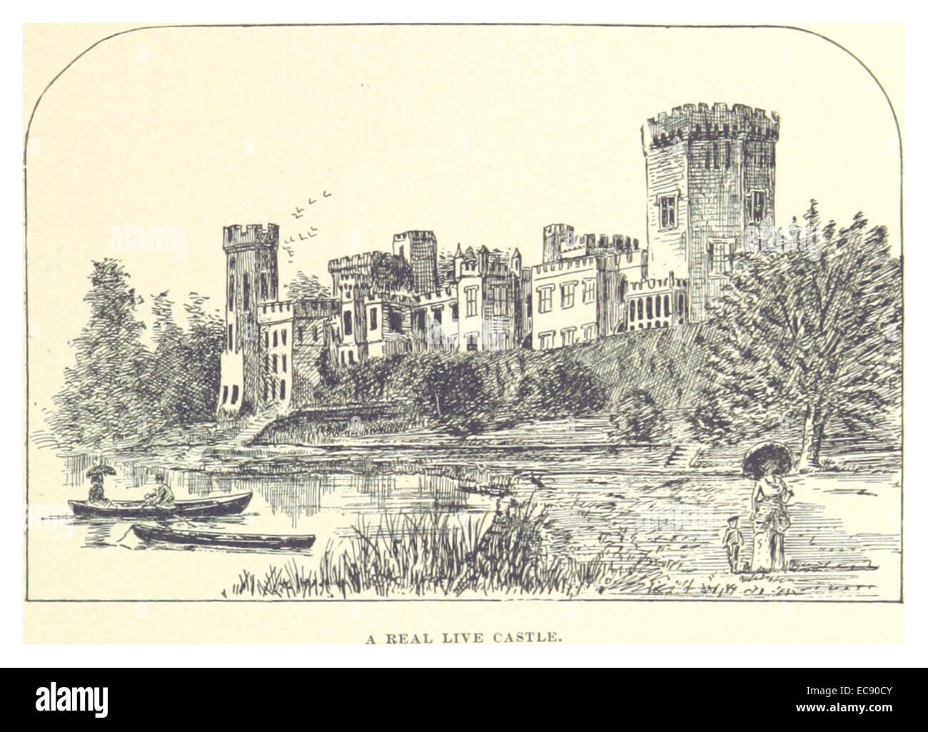 French castle drawing Cut Out Stock Images & Pictures - Alamy