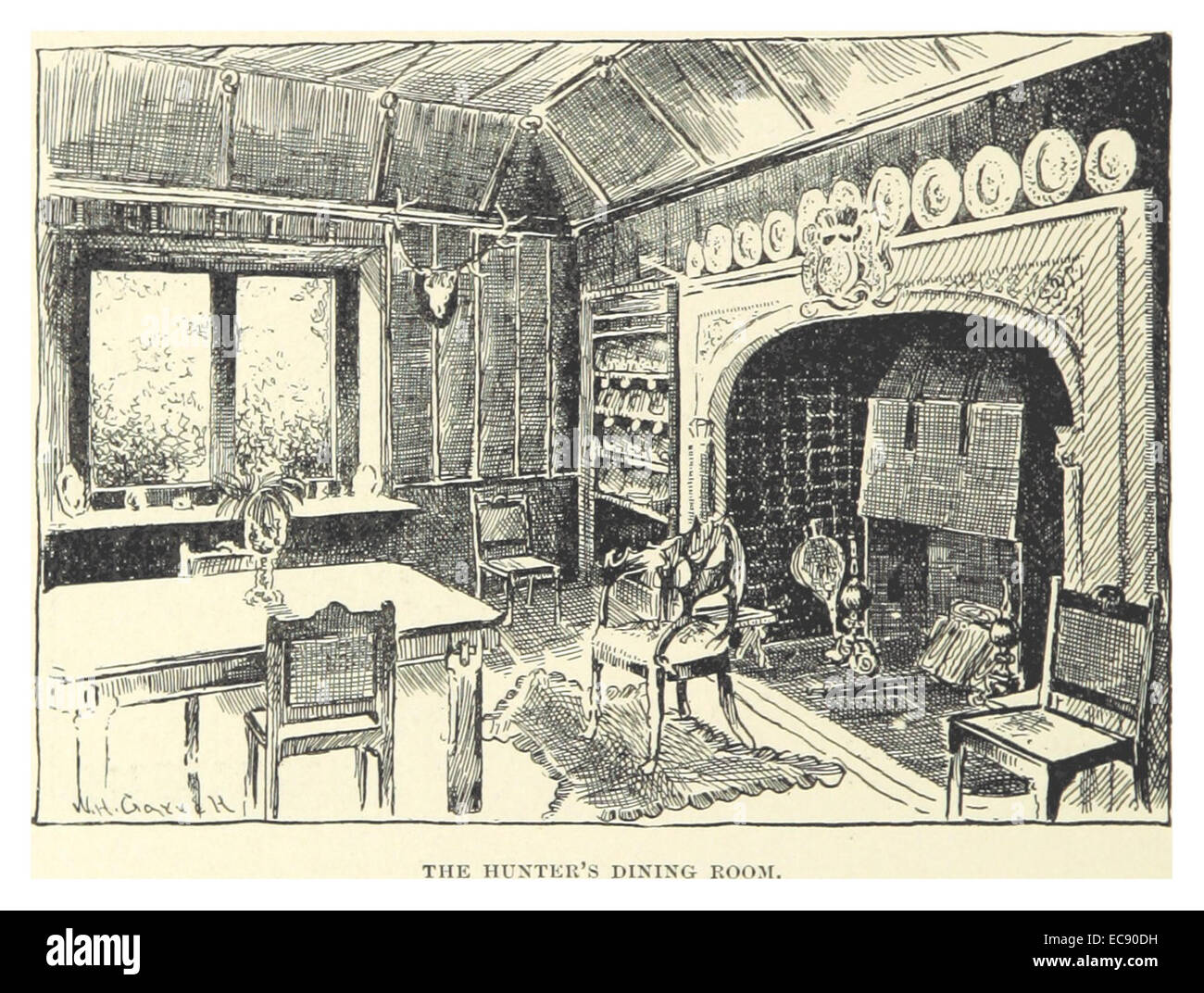 Hunting lodge interior hi-res stock photography and images - Alamy