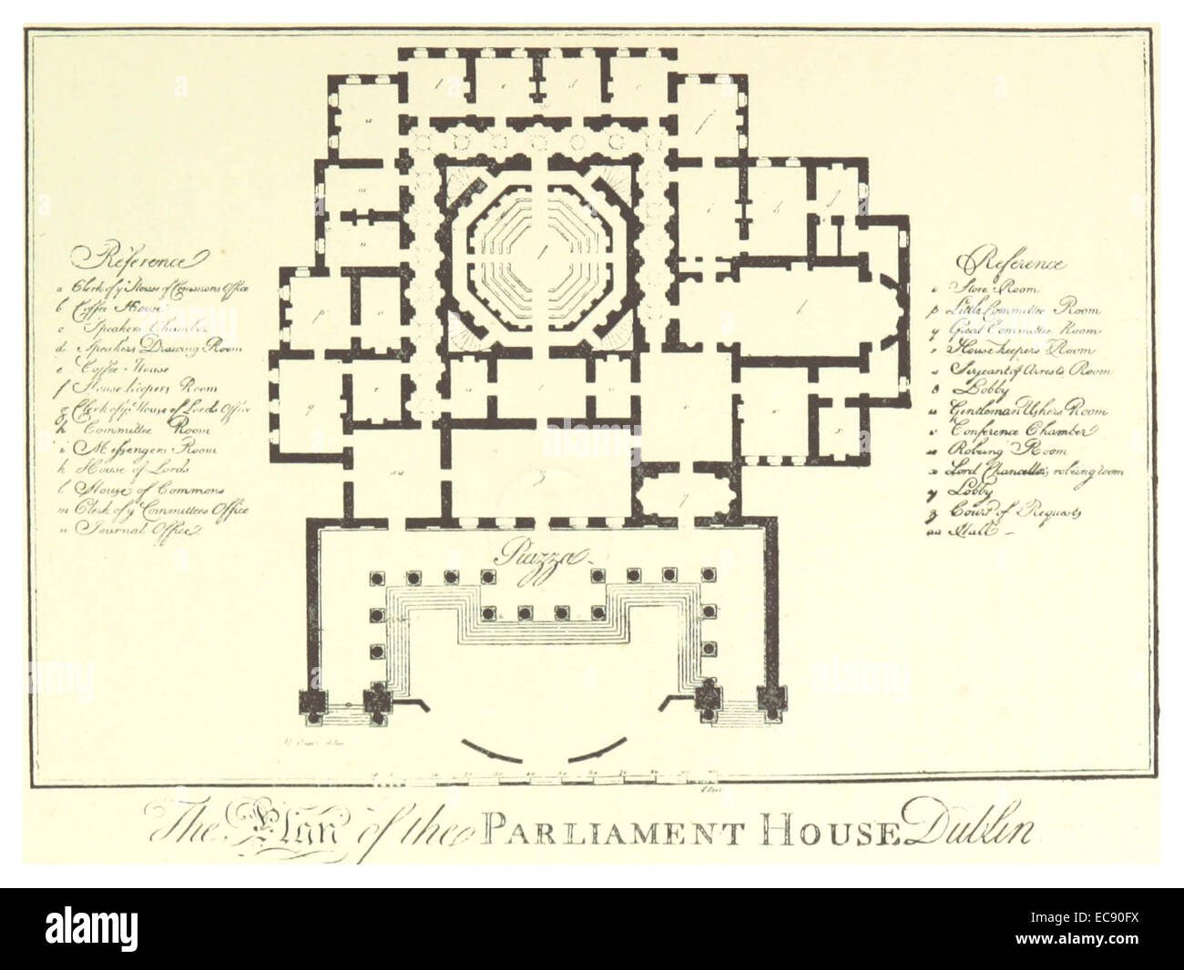 A 1896 publication by Gilbert illustrating the architectural plan of ...