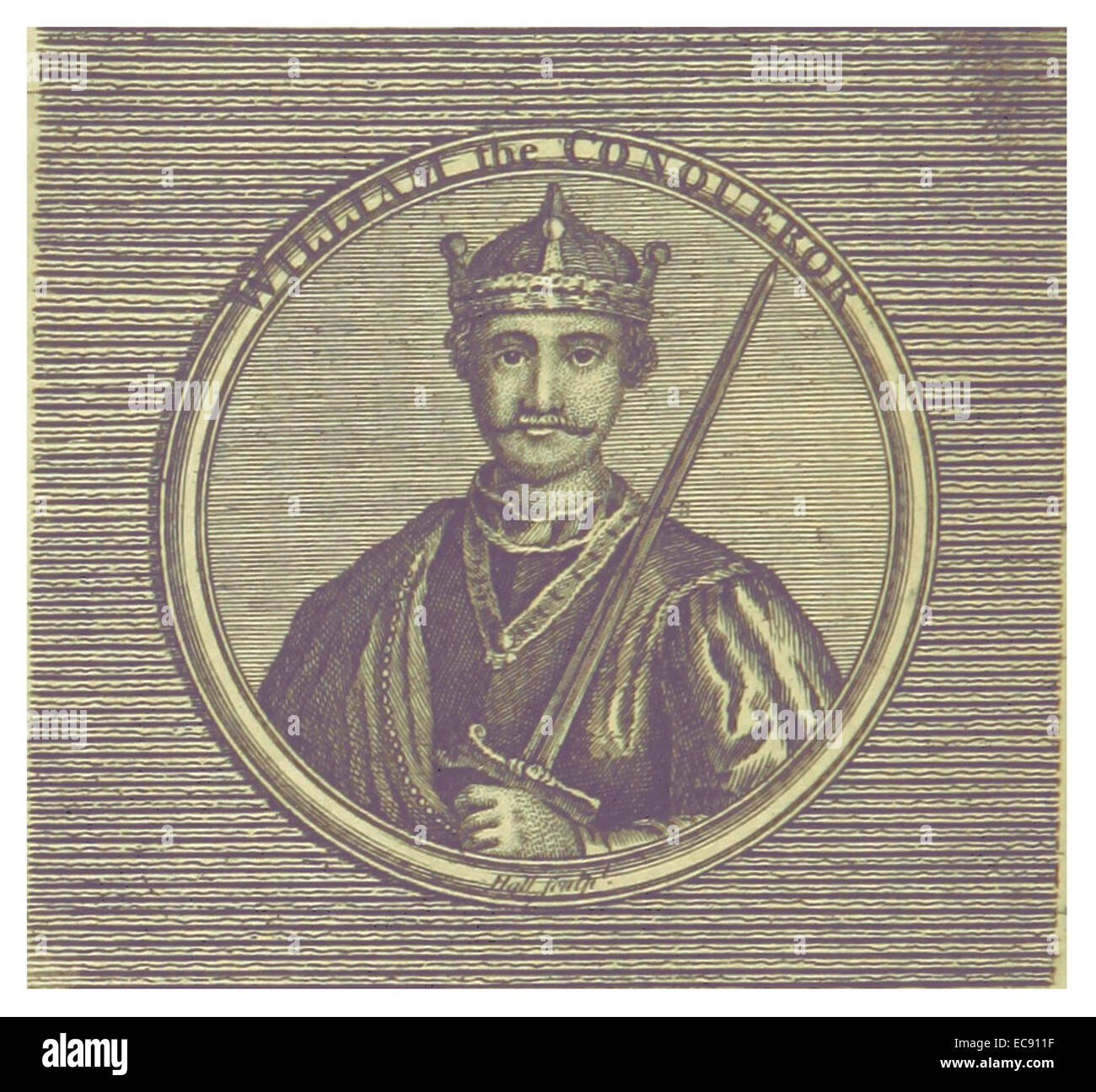 An 1800 illustration by Goldsmith depicting William the Conqueror ...