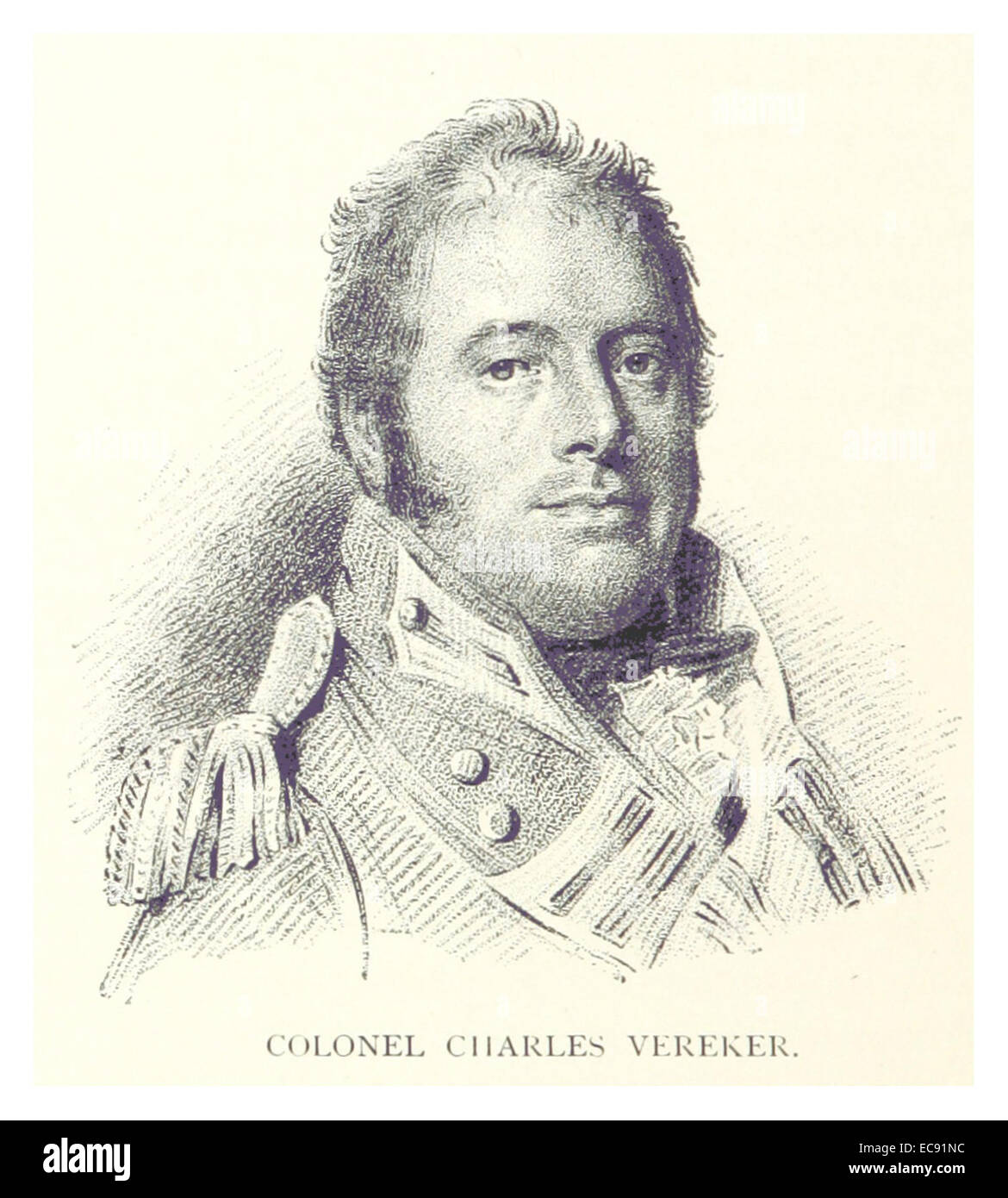 GRIBAYC388DOFF(1890) p150 Portrait of Colonel Charles Vereker Stock ...