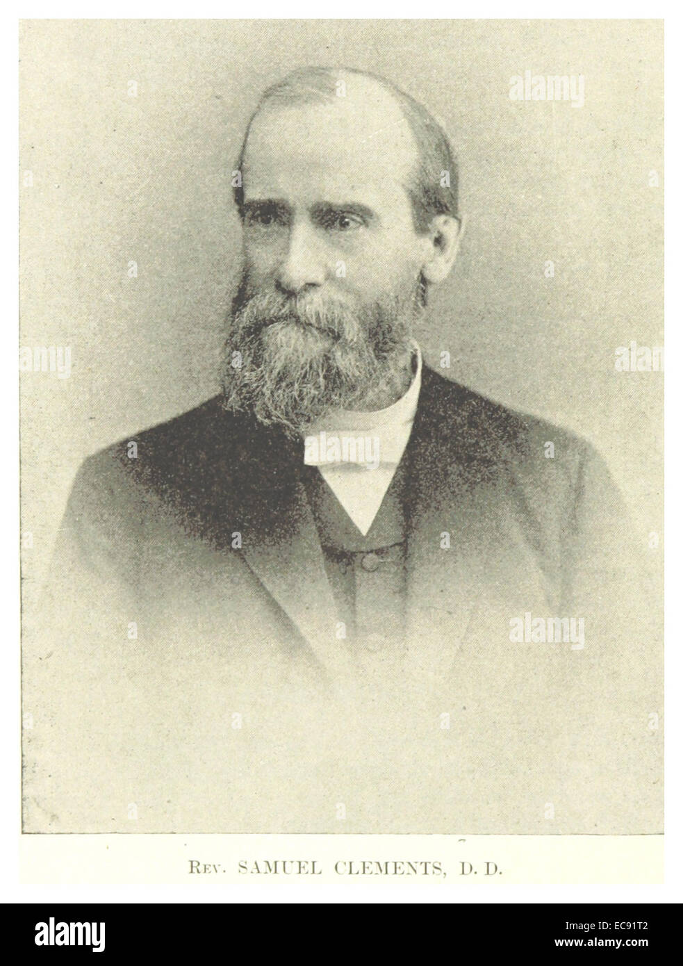HOTCHKIN(1892) p130 CHELTENHAM ACADEMY, Rev. Samuel Clements Stock Photo - Alamy