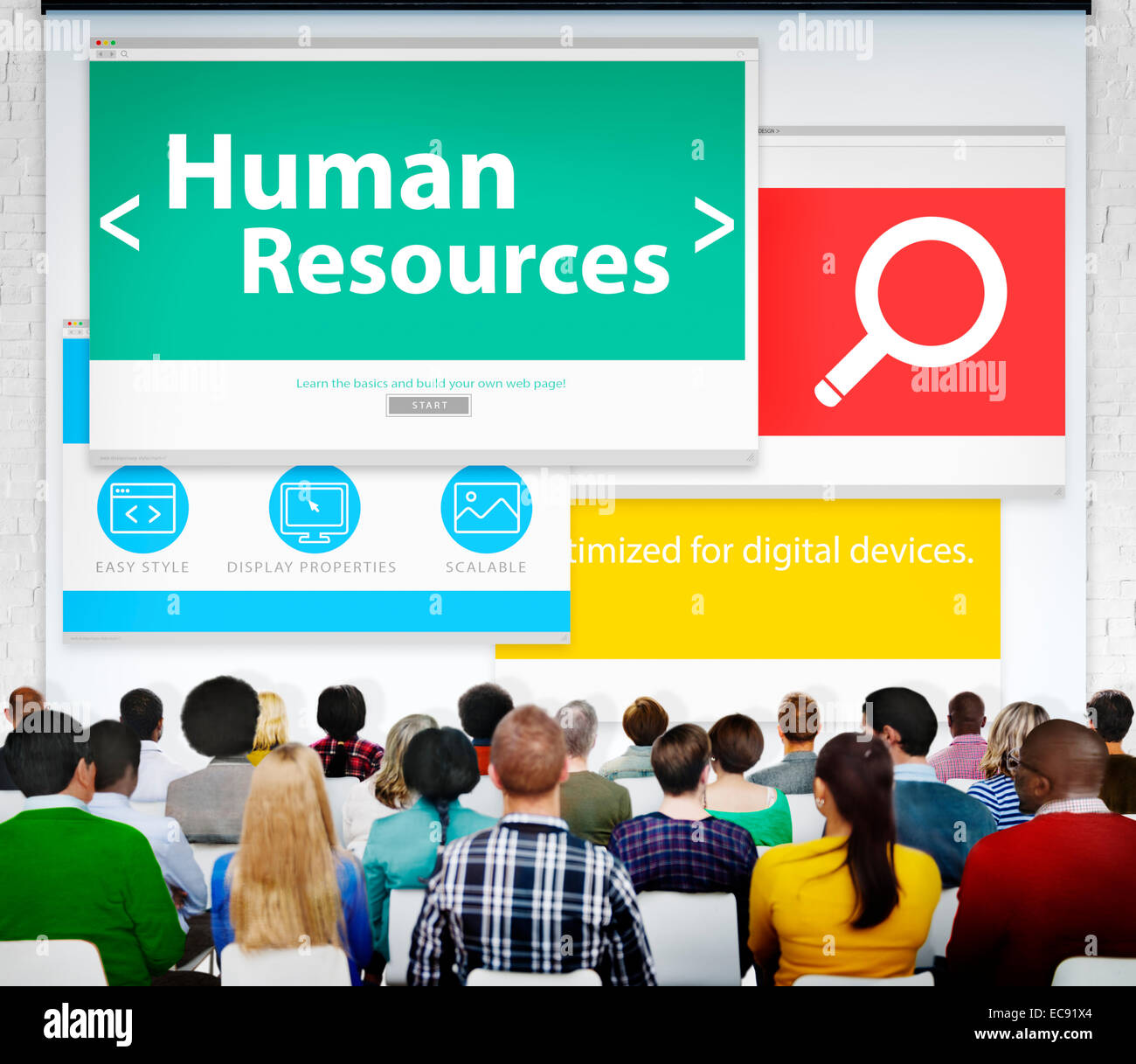 Human Resources Employment Job Recruitment Seminar Conference Concept ...