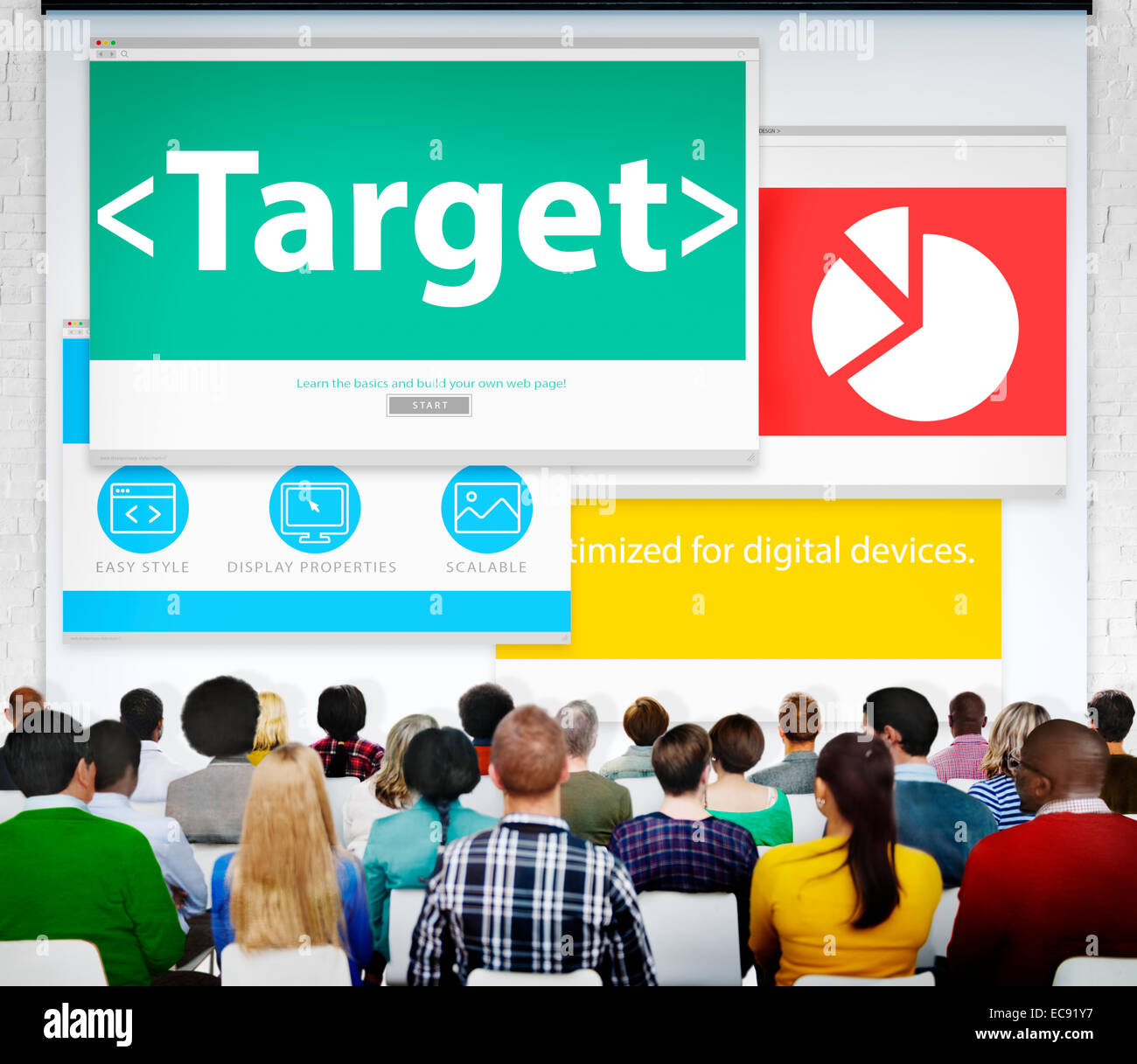 Target Market Business Meeting Seminar Conference Learning Concept ...