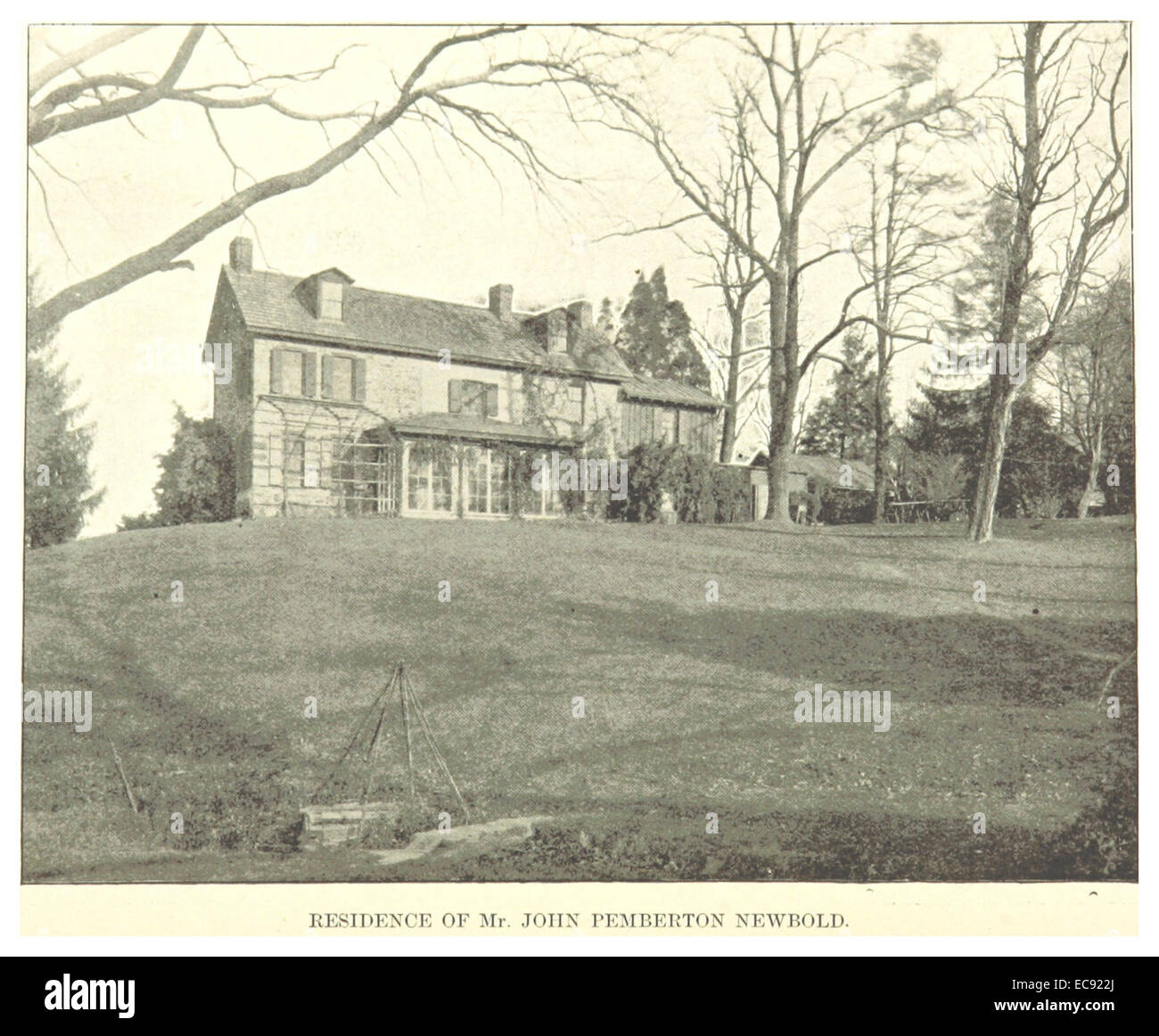 This 1892 illustration by Hotchkin depicts the residence of Mr. John P ...