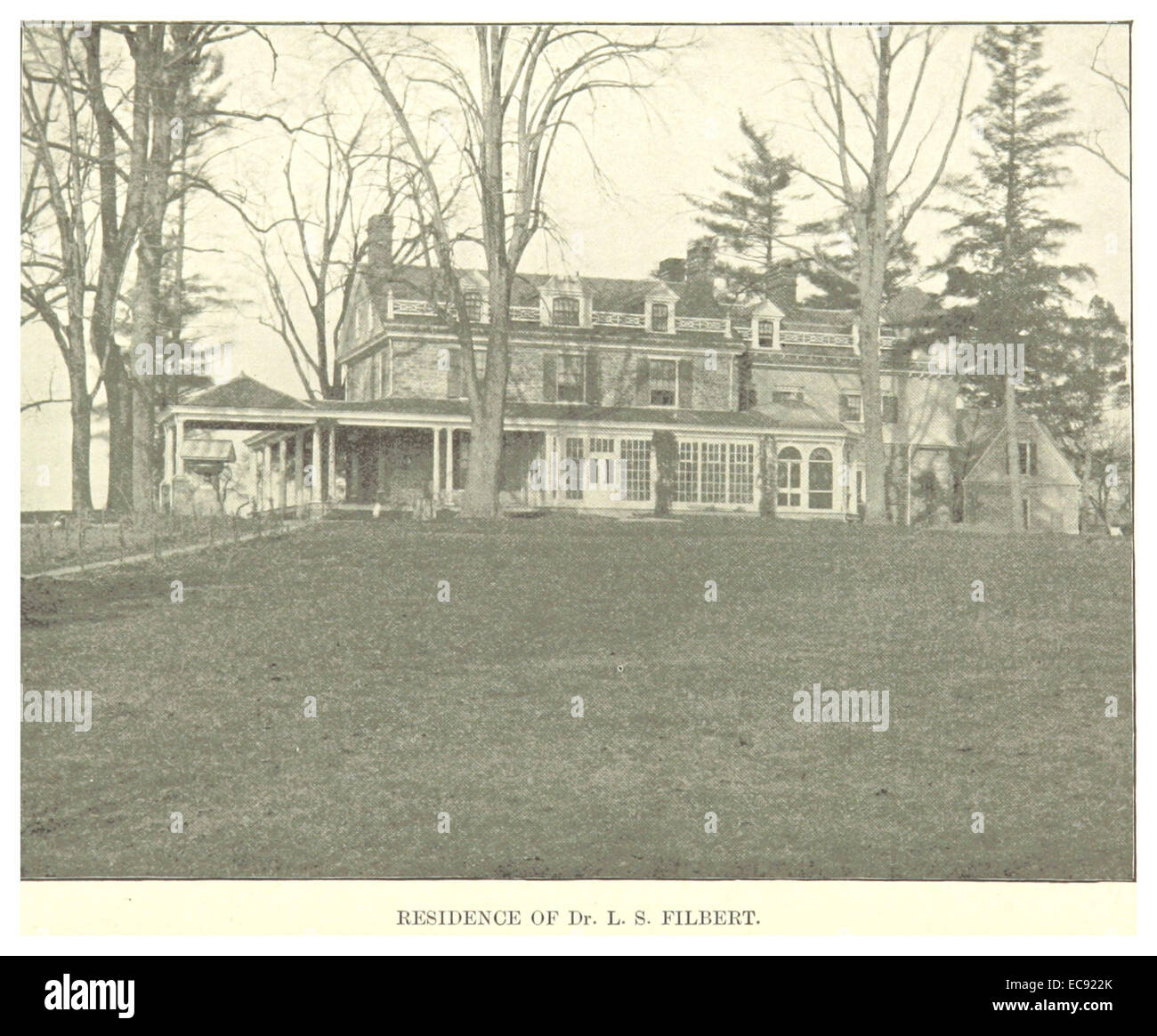HOTCHKIN(1892) p408 Residence of Dr. L.S. Filbert Stock Photo - Alamy