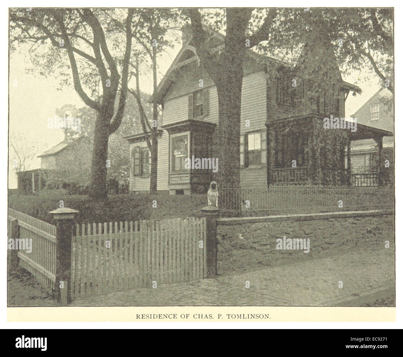 This 1892 illustration by Hotchkin features the residence of Mr ...